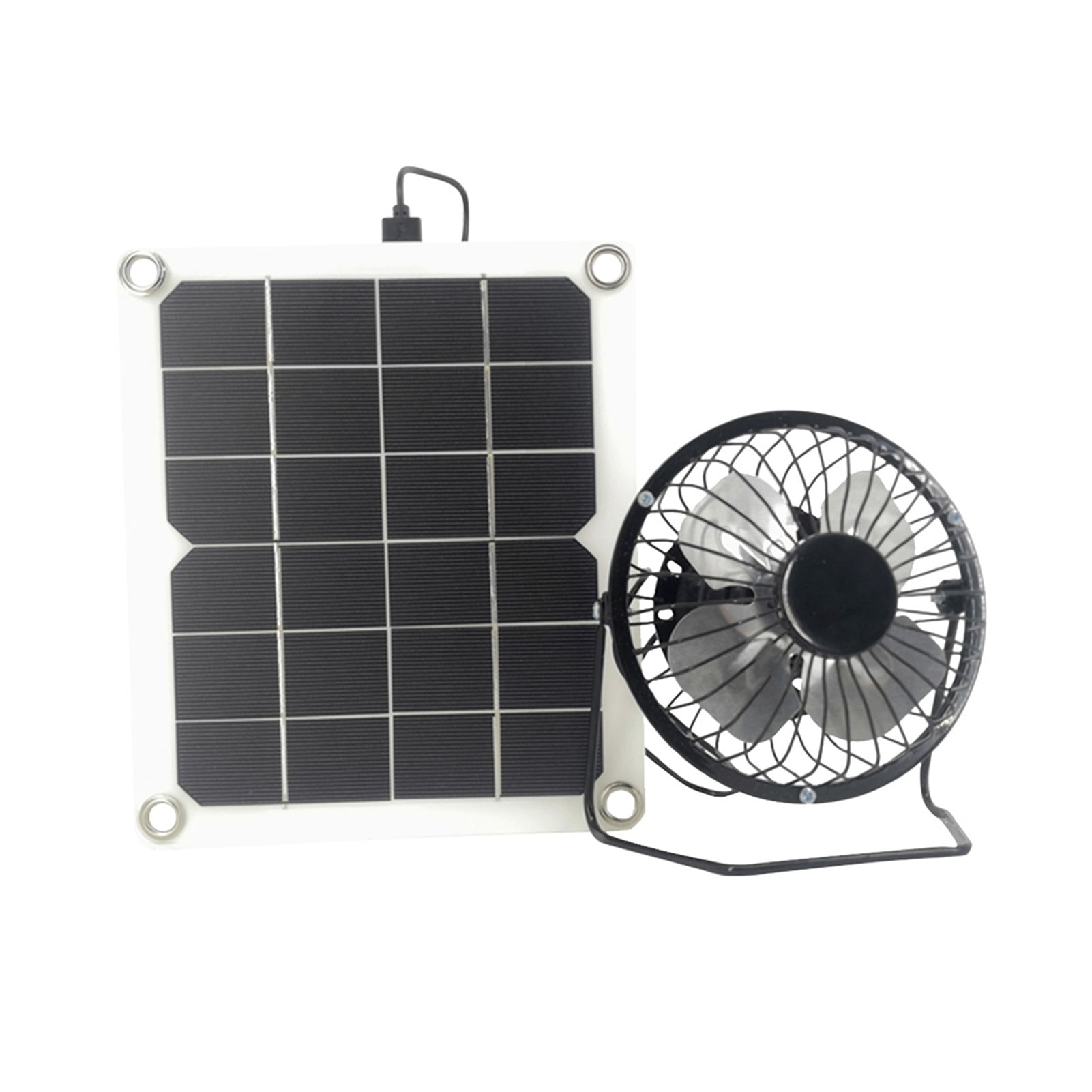 10W USB Rechargeable Solar Exhaust Fan Summer Household Pet Kennel ...