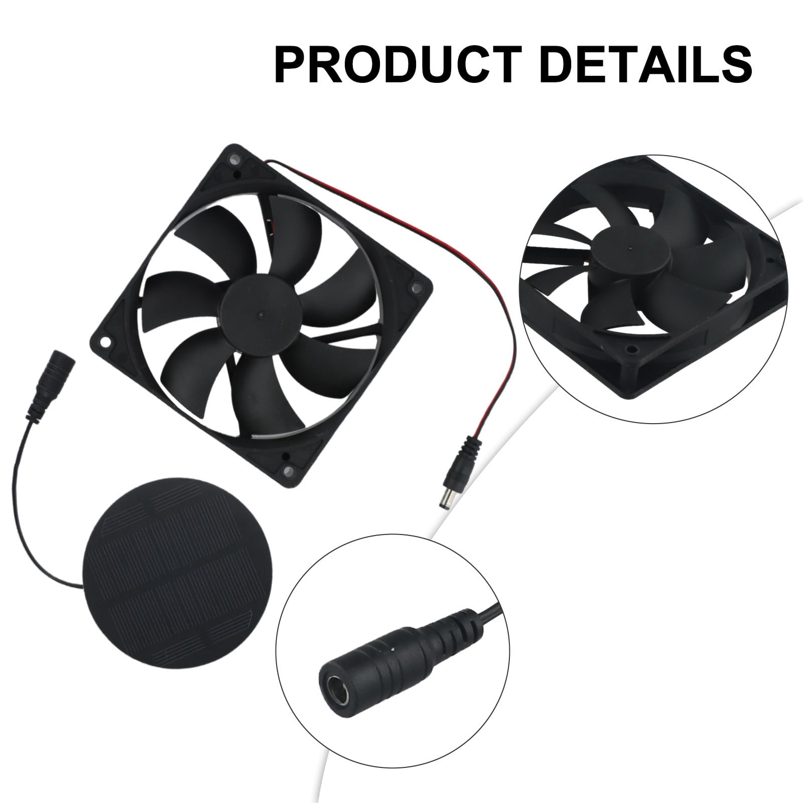 10W Ventilation Fan Solar Powered Panelfan Lightweight Outdoor Energy ...