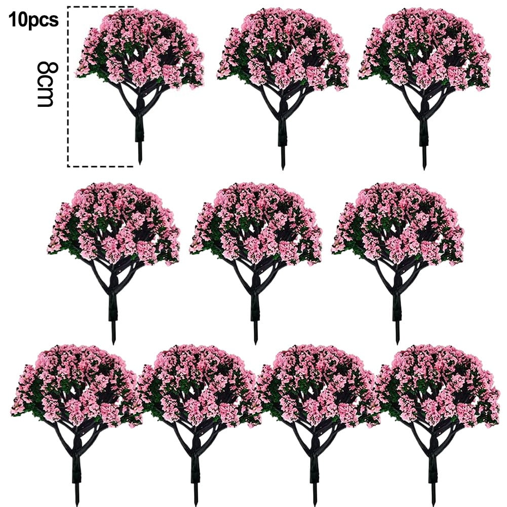 10x 1/150 1/100 Scale Artificial Model Trees Train Forest Diorama ...