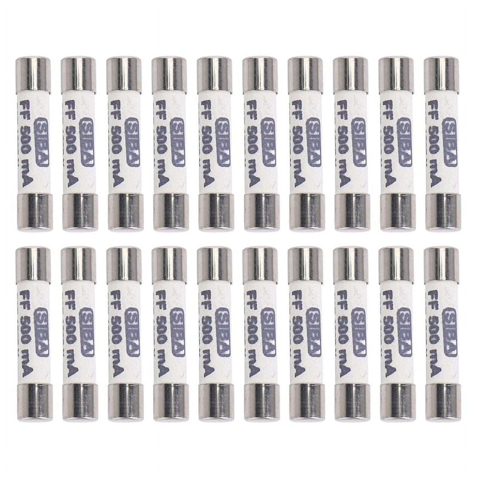 10X 1000V 500MA 6.3 x 32mm White Ceramic Fuse for Multimeter - Walmart.com