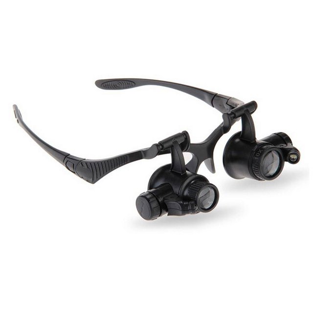 HOMEMAXS LED Magnifier with Double Magnifications 10X 15X 20X 25X and ...