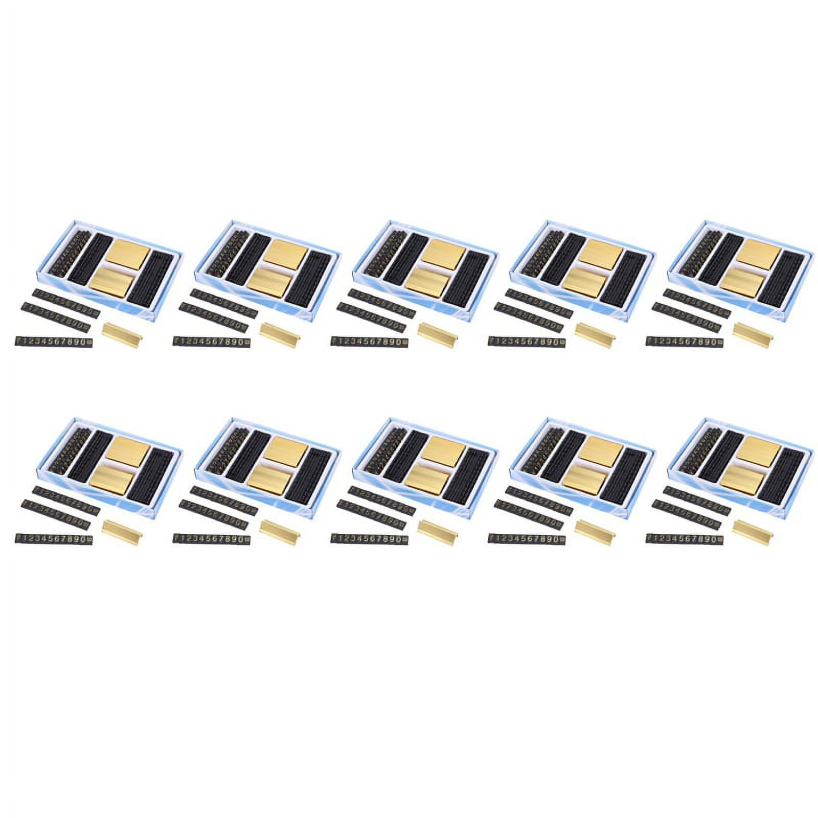 10X 19 Groups Gold-Tone Metal, Arabic Numerals Together Price Tags,190 ...