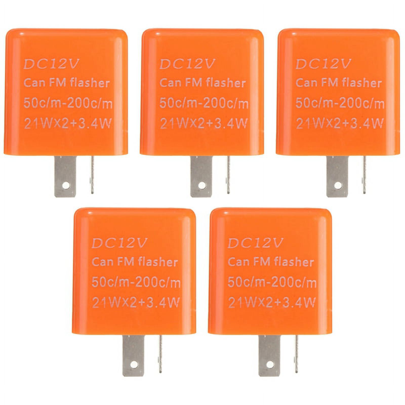 10X 2 Pin Speed Adjustable LED Turn Signal Indicator Flasher Relay 12V ...