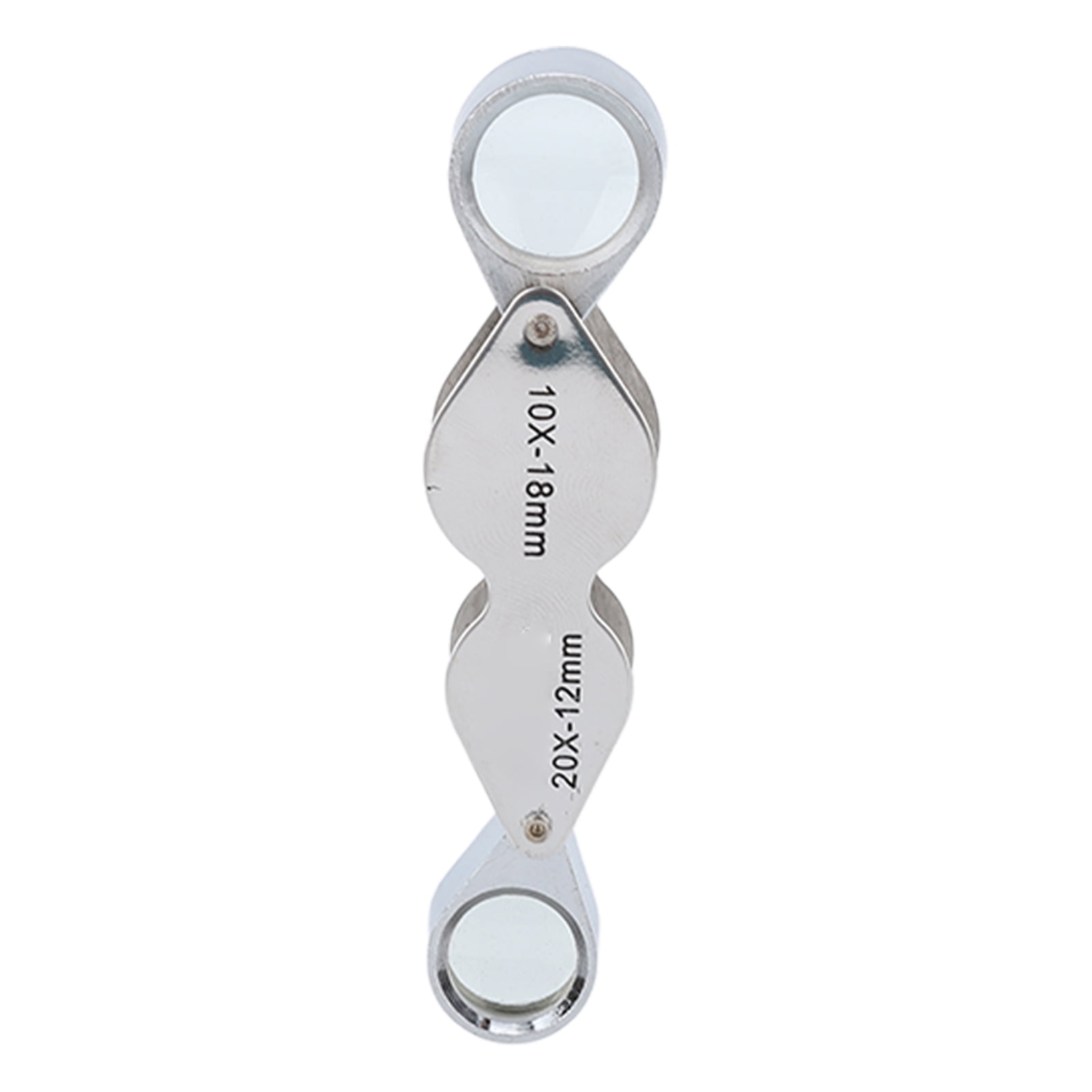 10X 20X Jewelers Loupe, Foldable Dual Lens Loupe All Optical Glass Lens ...
