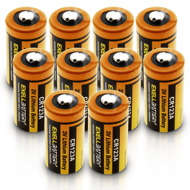 10X 3.0V 1700mAh CR123A Lithium Battery Fits Night Optics, Pulsar ...