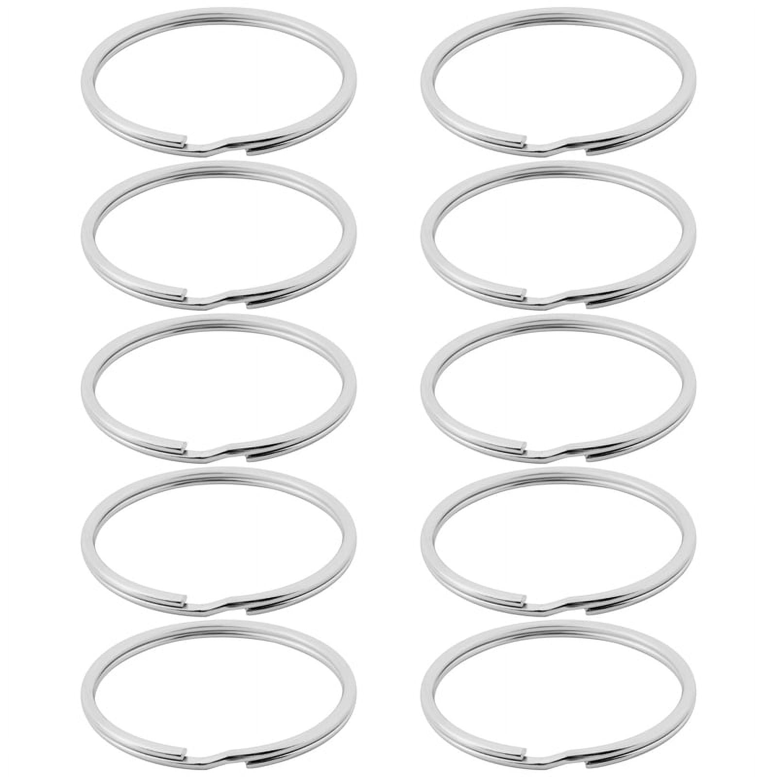 10X Quality 50Mm Keyring Split Ring Set Heavy Duty Large Key Loop ...