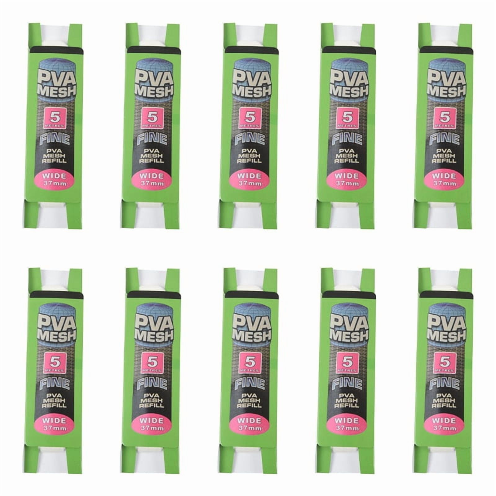 10X 5M PVA 37mm Wide Mesh Refill Carp Fishing Stocking Boilie Rig Bait ...