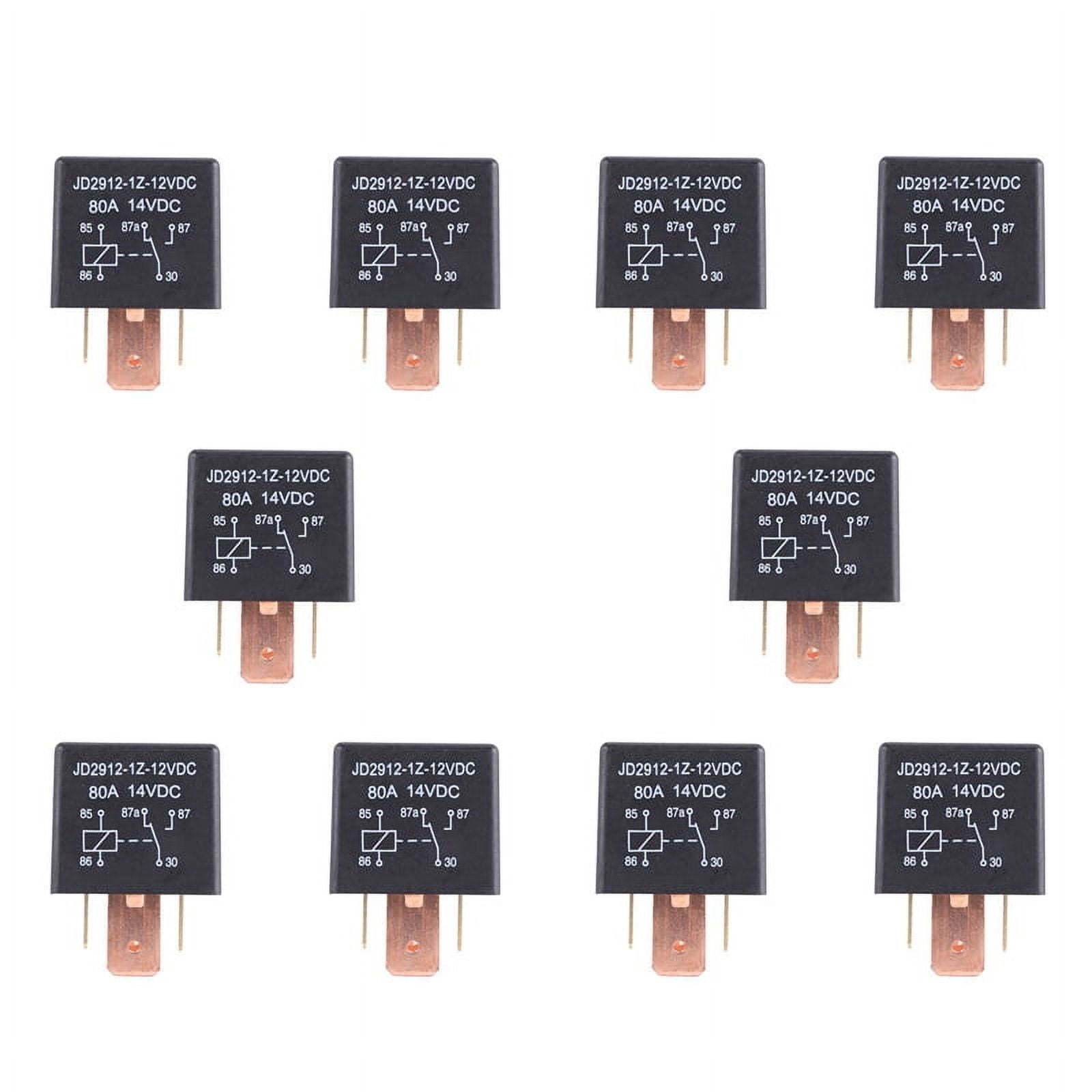 10X 80A DC 12V 5 Pin DIY Power Relay Car Truck Vehicle - Walmart.com