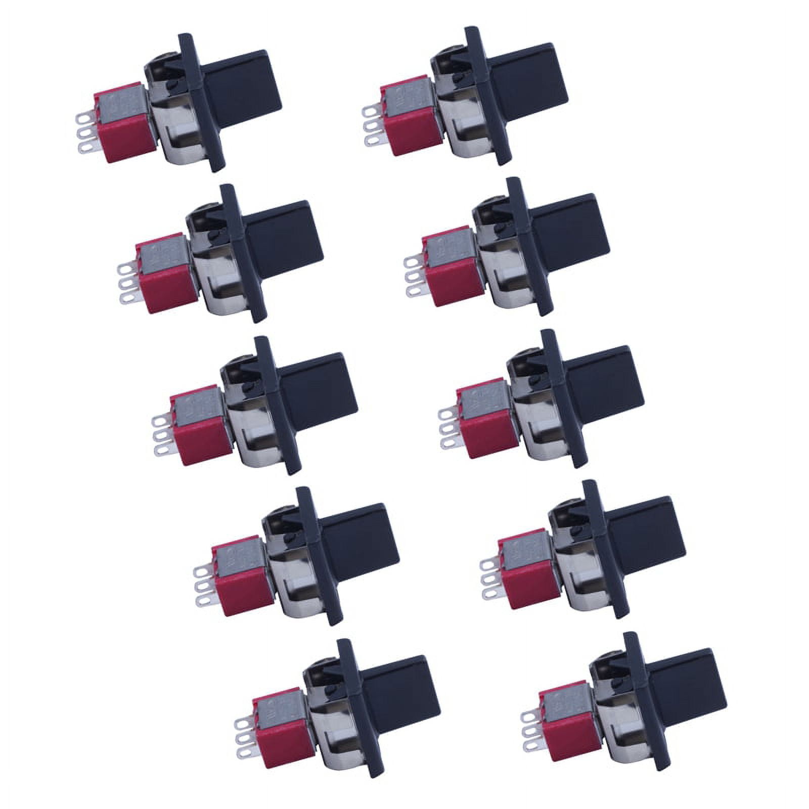 10X AC 250V/3A 125V/5A Momentary SPDT 3 Positions Toggle Switch T80-R ...