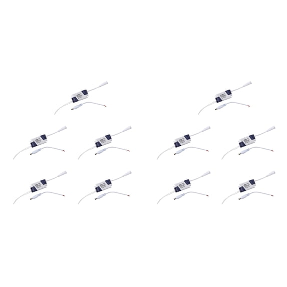10X AC 90-240V to DC 9-12V 3W Constant Current LED Strip Power Driver ...