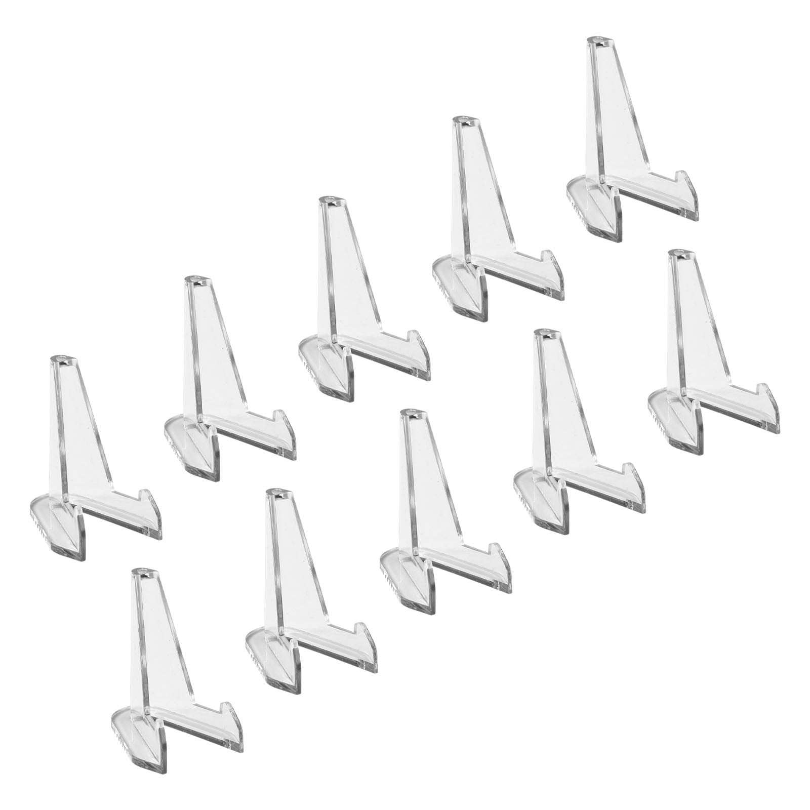 10X Acrylic Commemorative Coin Display Stand Transparent Triangle ...