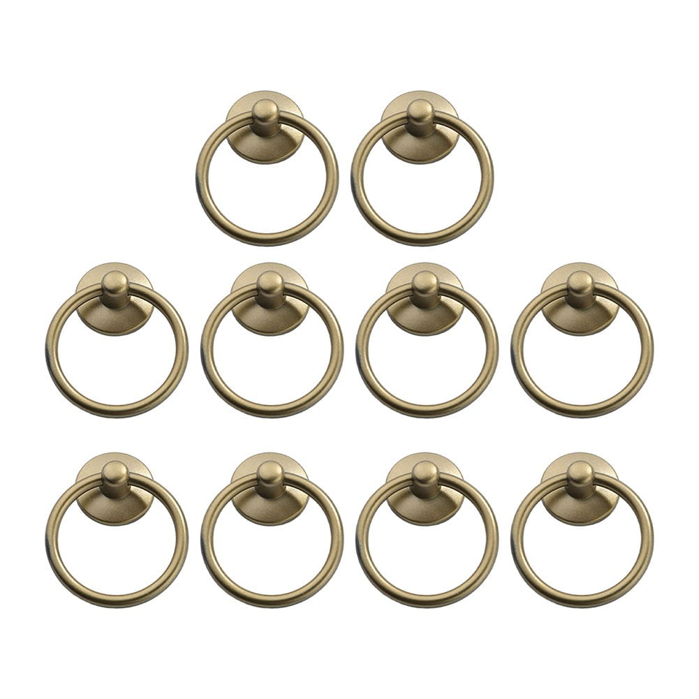10X Antique Style Hanging Ring Drawer Ring Single Hole Pull Ring ...