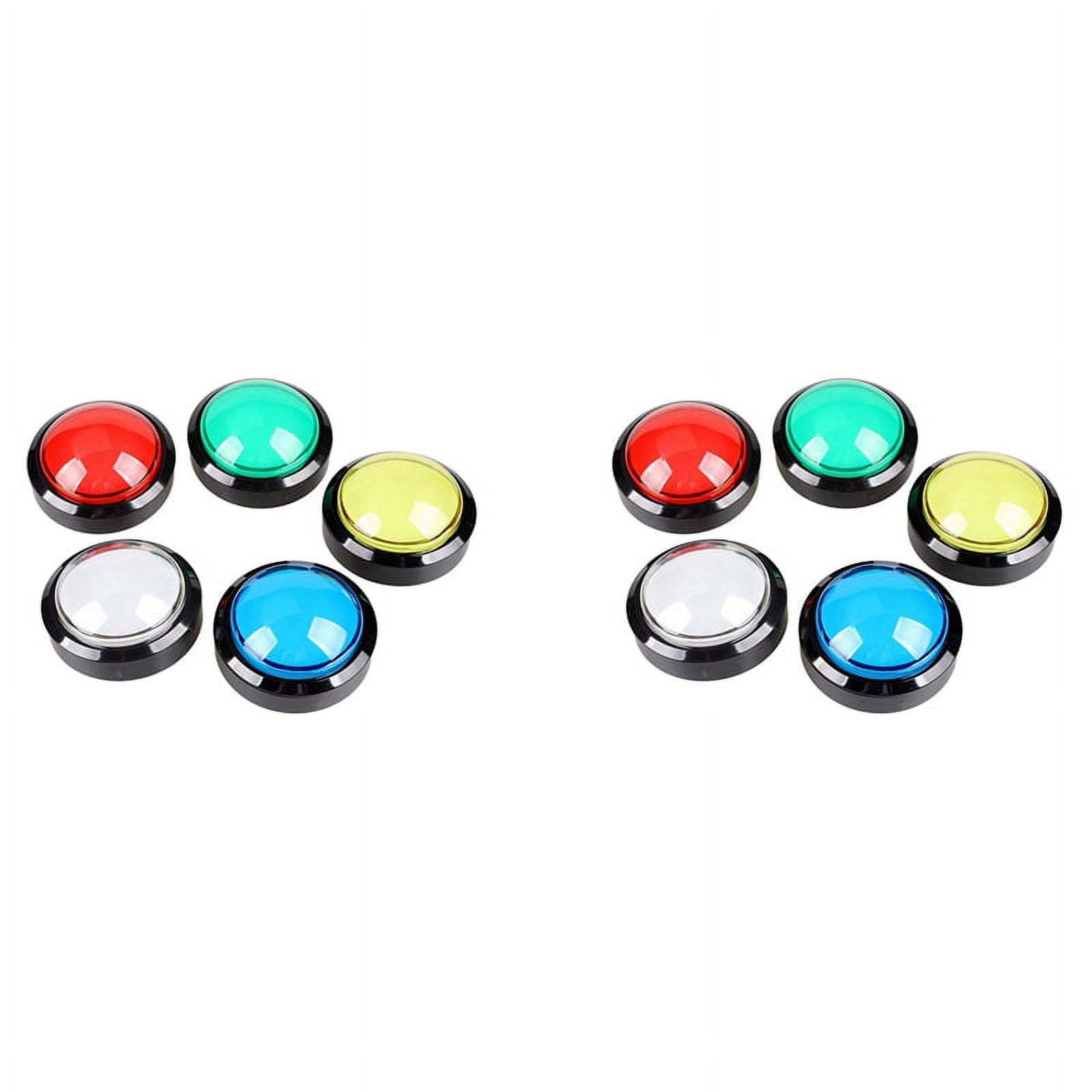 10X Arcade Buttons 60mm Dome 2.36 Inch LED Push Button with -Switch for ...