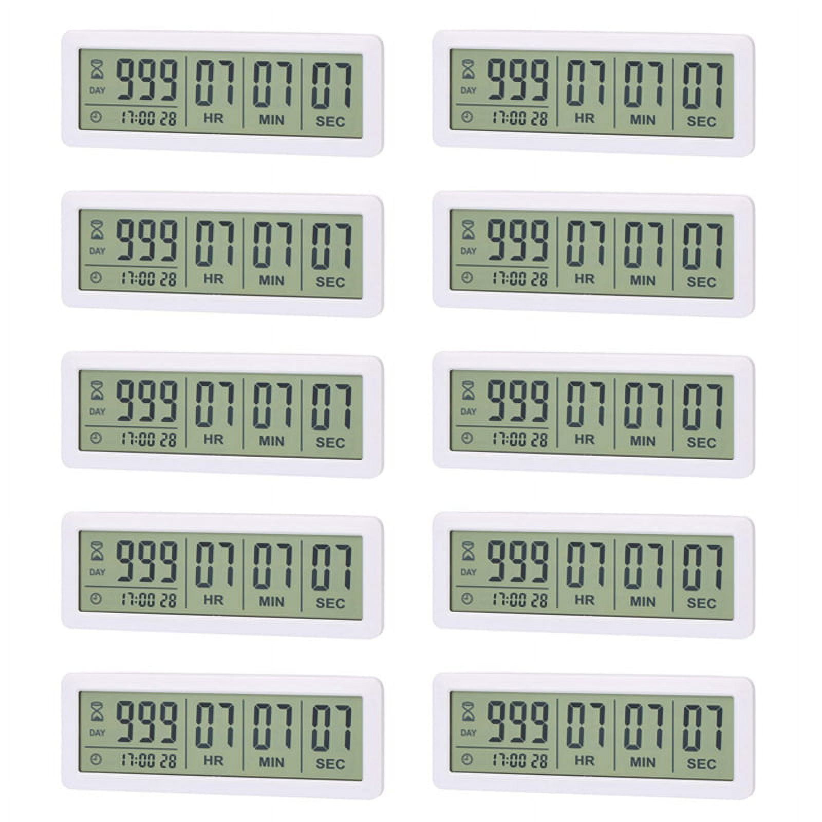 10X Big Digital Countdown Days Timer Clock - 999 Days Count Down Clock ...