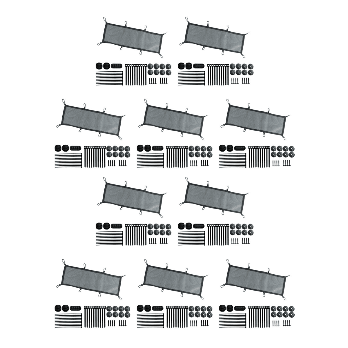 10X Cable Management Net Under Desk, Extra Large Cable Net, Flexible ...