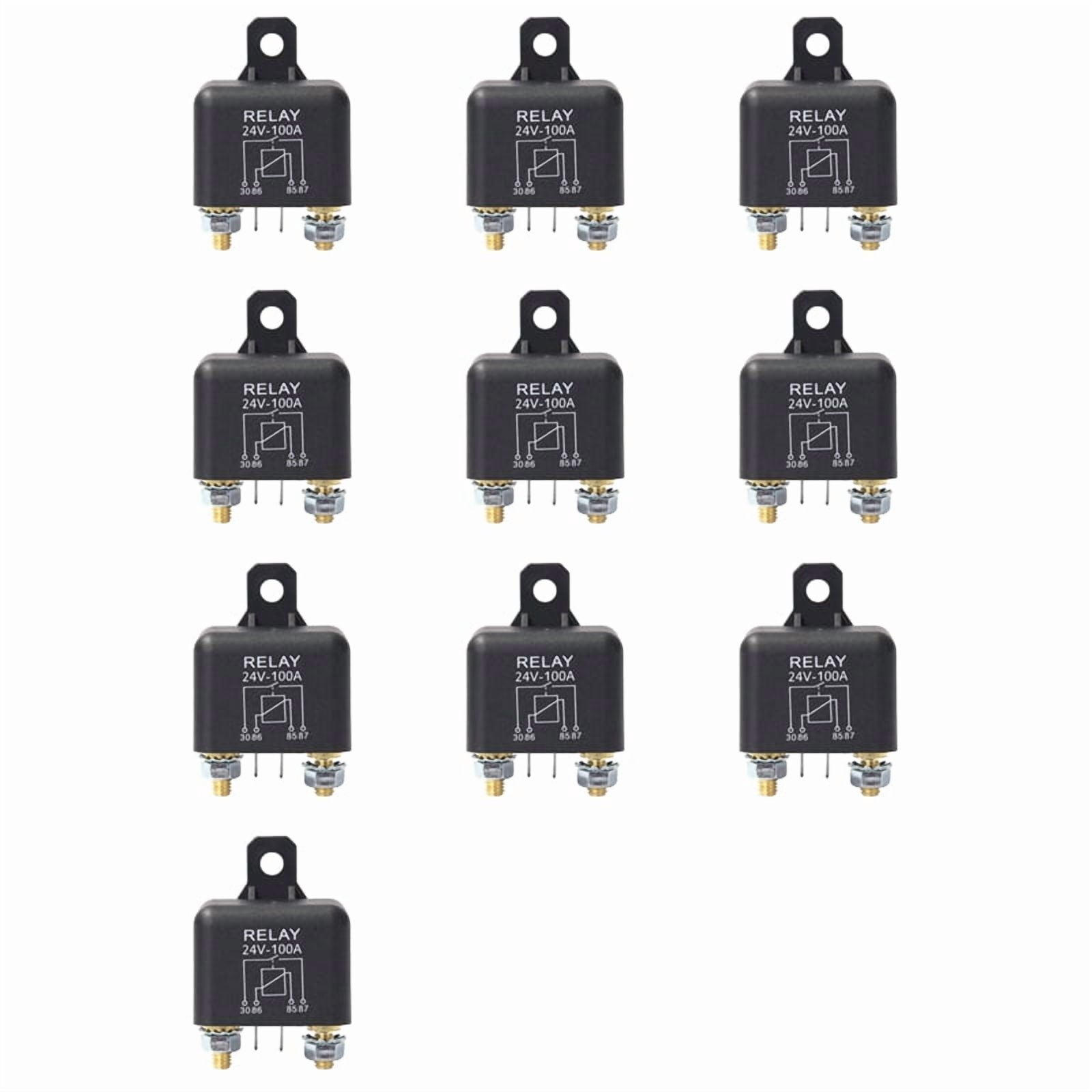 10X Car Truck Motor Automotive Relay 24V 100A Continuous Type ...