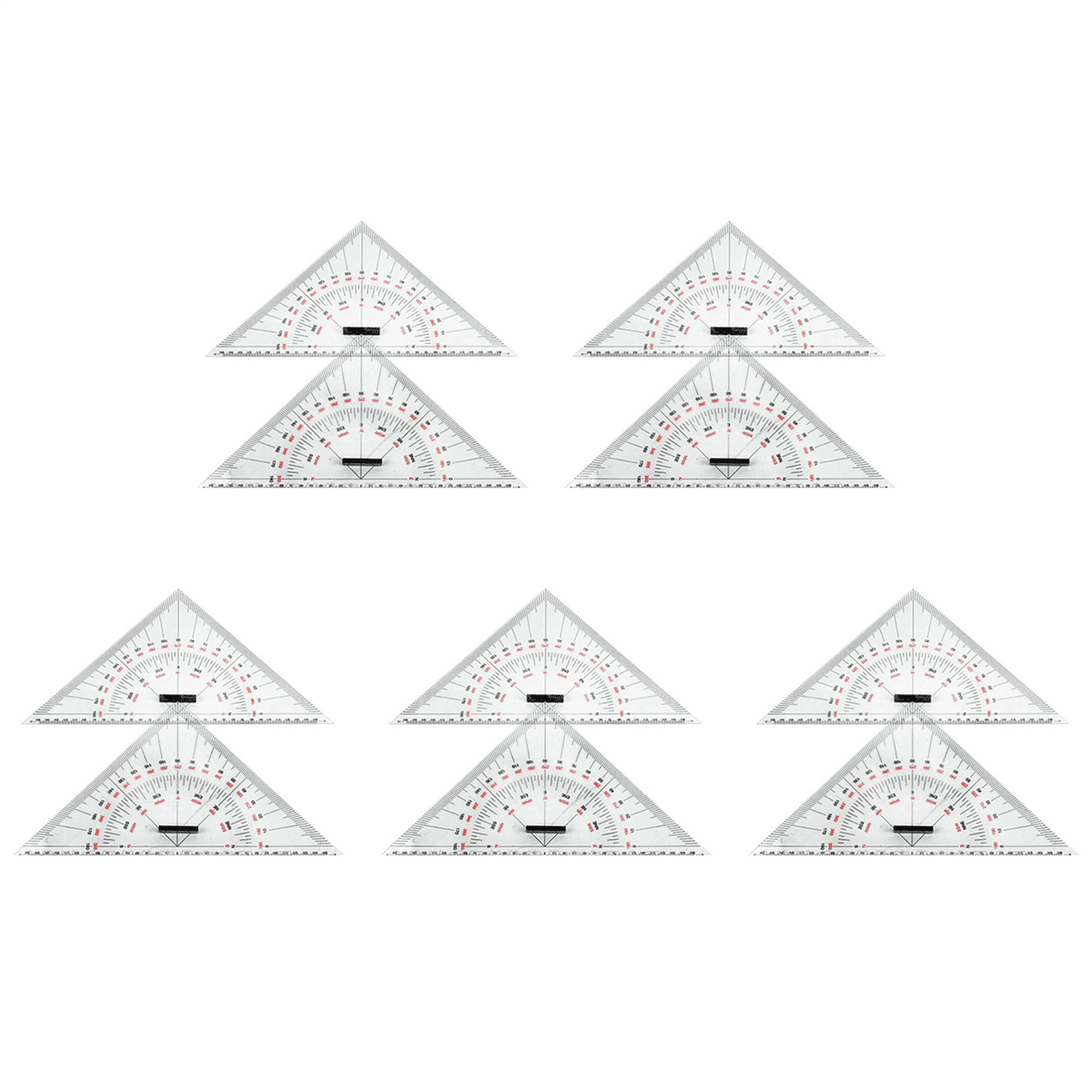 10X Chart Drawing Triangle Ruler for Ship Drawing 300mm -Scale Triangle ...