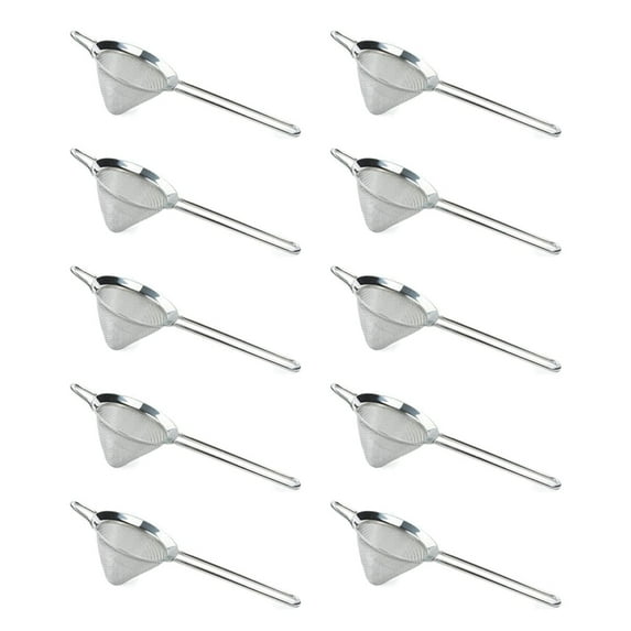 10X Cocktail Fine Strainer Stainless Steel Conical Mesh Strainer ...