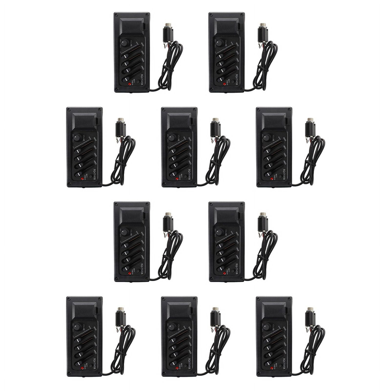 10X Complete Kit EQ Pre-Amp Plus Pickup for Acoustic Guitar 7545R-4 ...