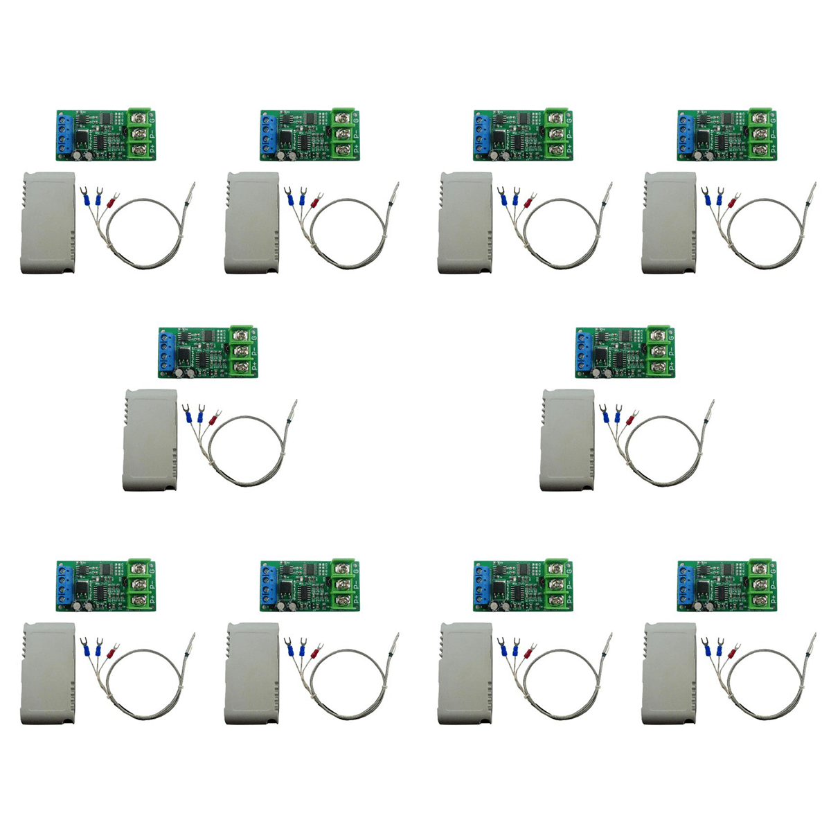 10X DC 8-25V PT100 Thermal Resistance to Temperature Converter RS485 ...