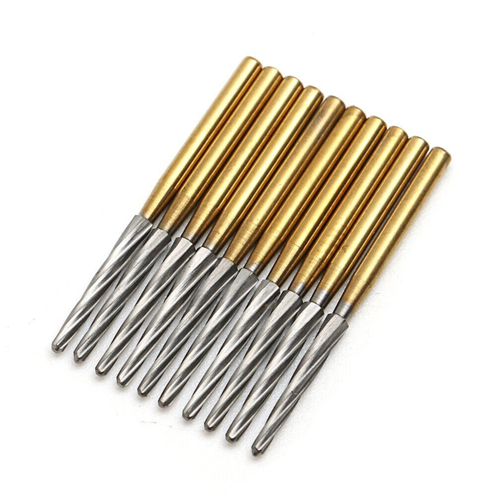 10X Dental ENDO-Z Burs 25MM Lab Drill Carbide Tungsten Steel Trim ...