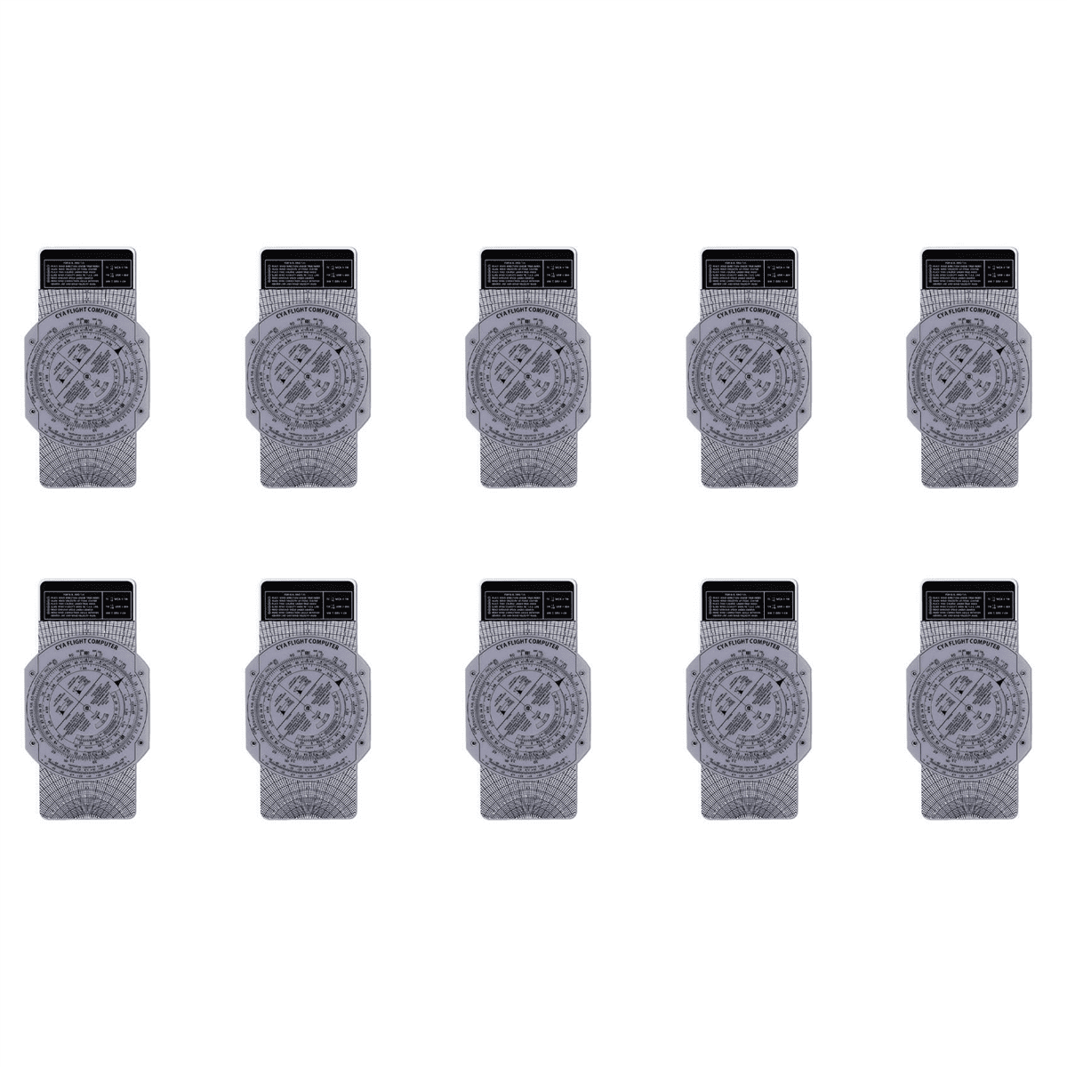 10X E6B Flight Computer Aviation Plotter Circular Slide Rule Used in ...