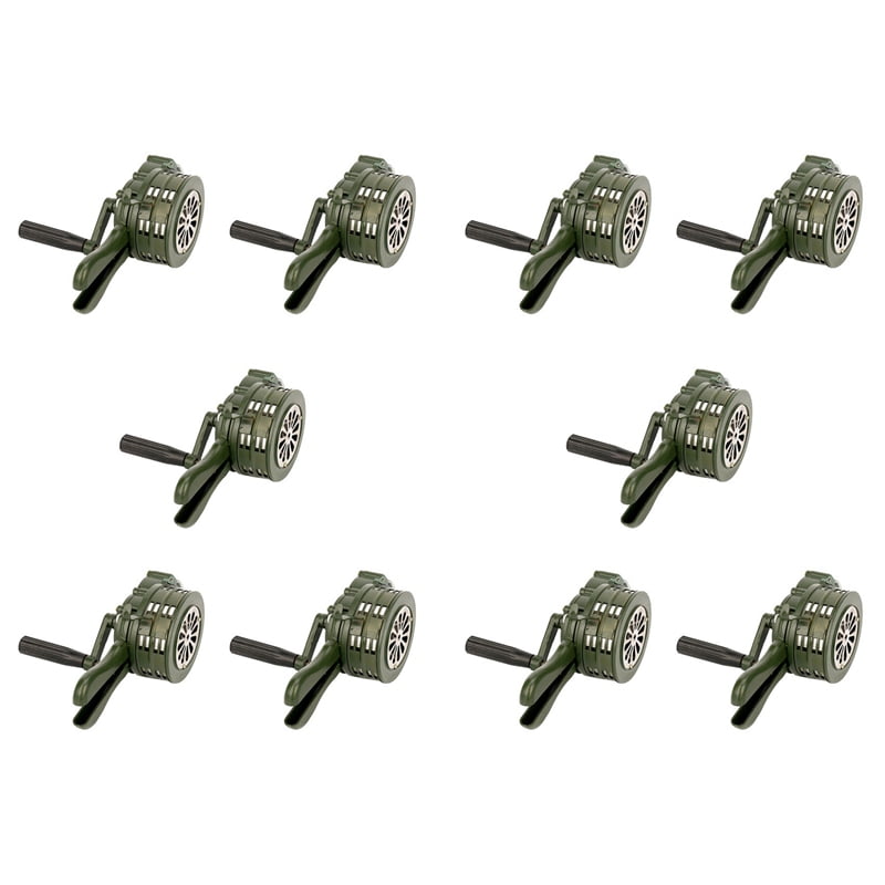 10X Emergency Hand Crank Siren Horn 110DB Manual Operated Warning ...