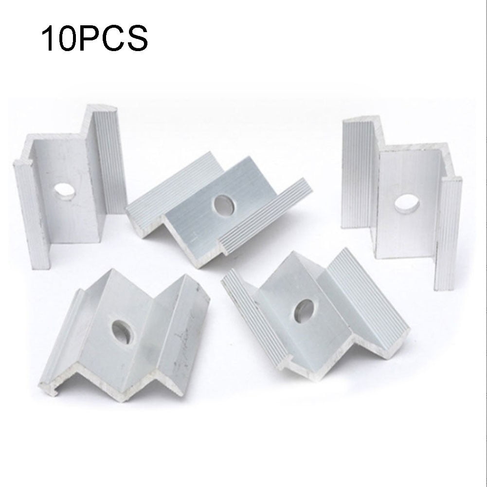 10X End Clamp Middle Clamp Photovoltaic Solar Module Solar Photovoltaic ...