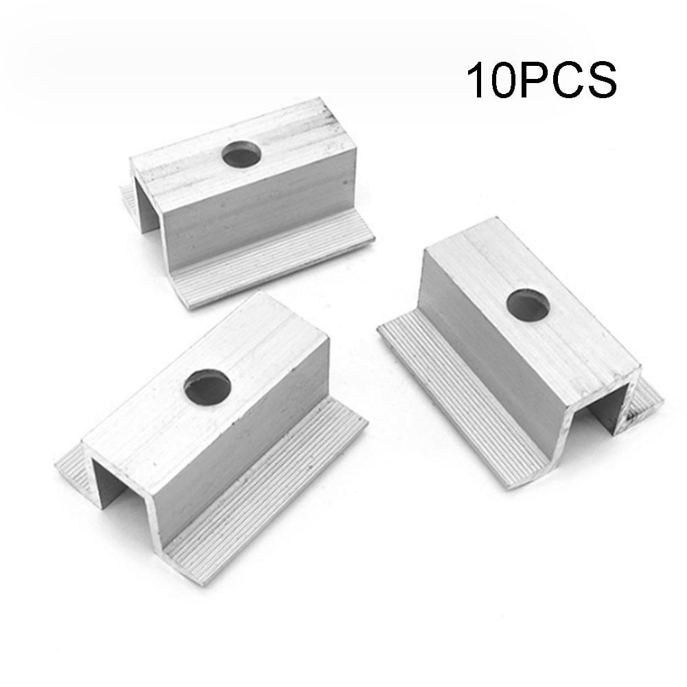 10X End Clamp Middle Clamp Photovoltaic Solar Module Solar Photovoltaic ...