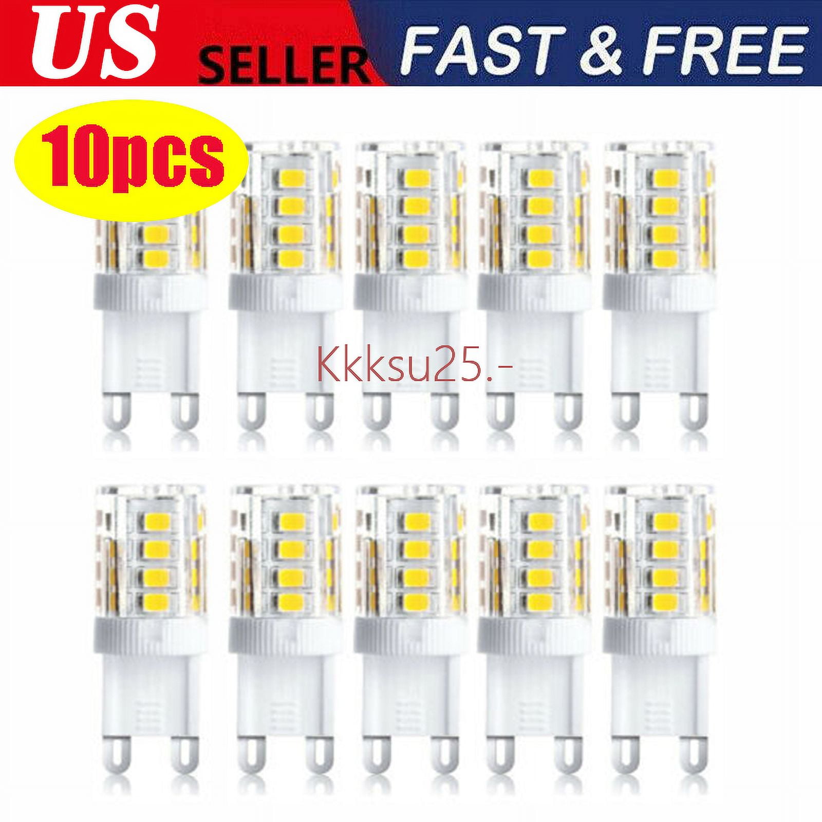 10X Energy Saving LED Bulb Cool White 5W=40W G9 Halogen Capsule Light ...