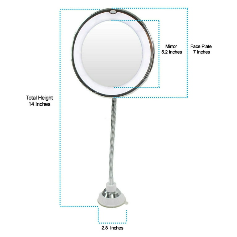 Gooseneck Suction Cup Mirror