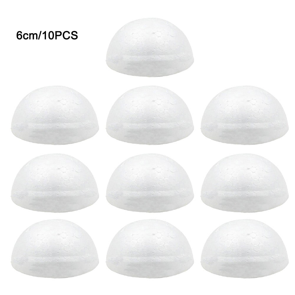 10X Foam Hemisphere Foam Hemisphere Blank Round Foam Ball Polystyrene ...