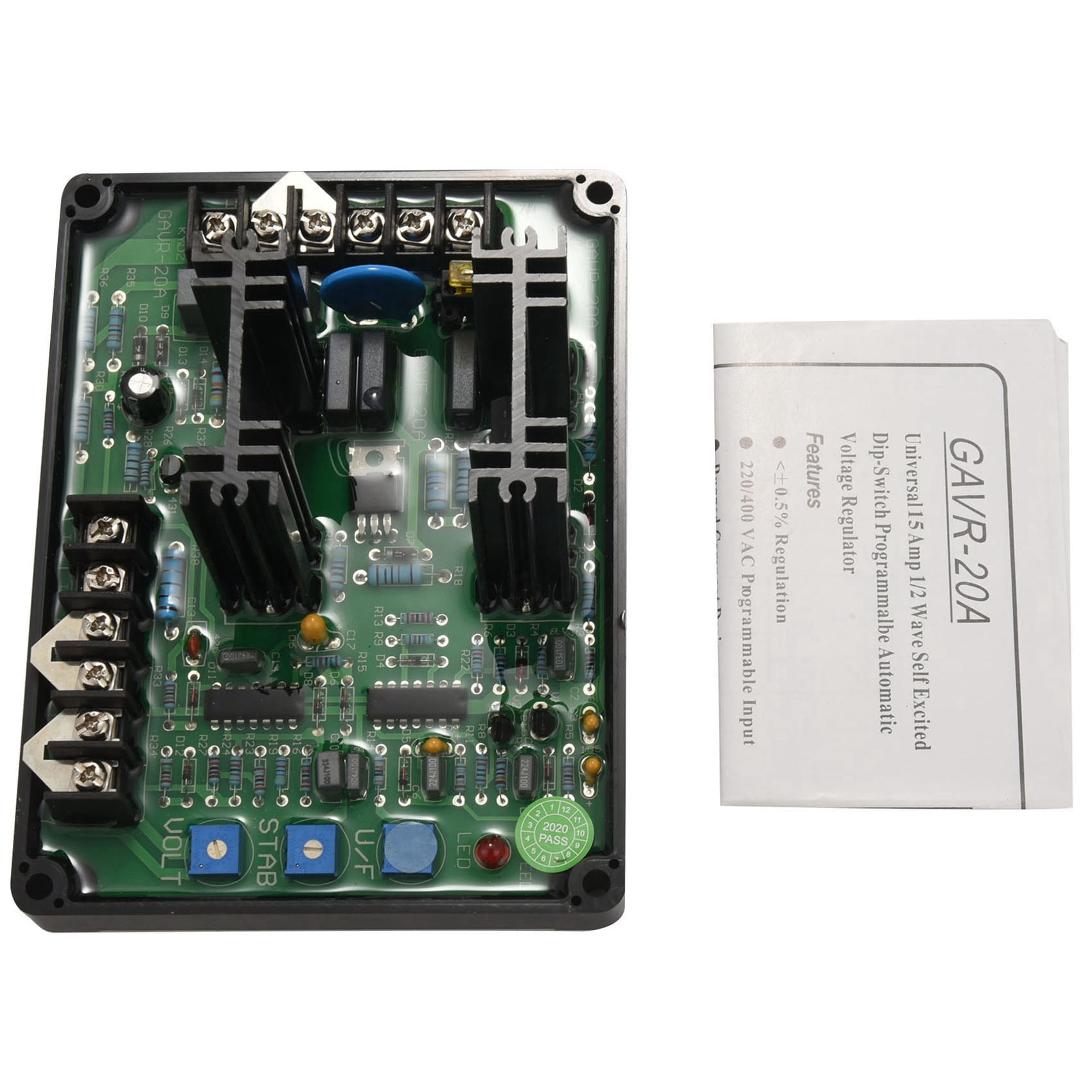 10X Gavr-20A Av Universal Brushless Automatic Voltage Regulator Module ...