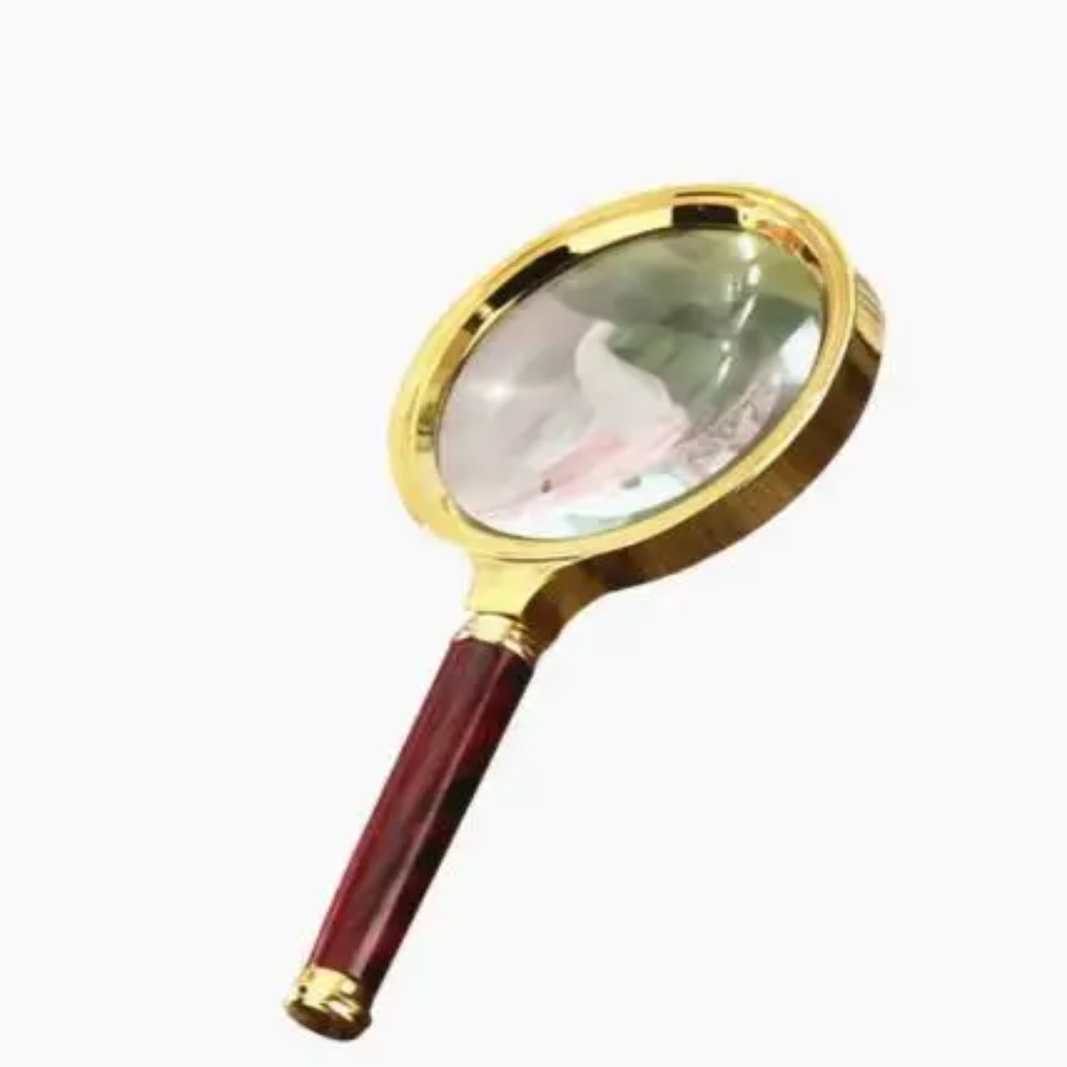 10X Handheld Magnifier With Wooden Handle 60/70mm Magnifying Glass ...
