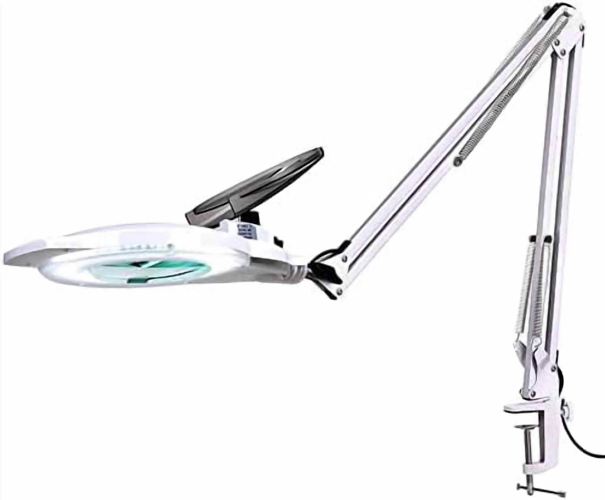 10X LED Magnifying Lamp with Clamp, 2,200 Lumens Dimmable Super Bright ...