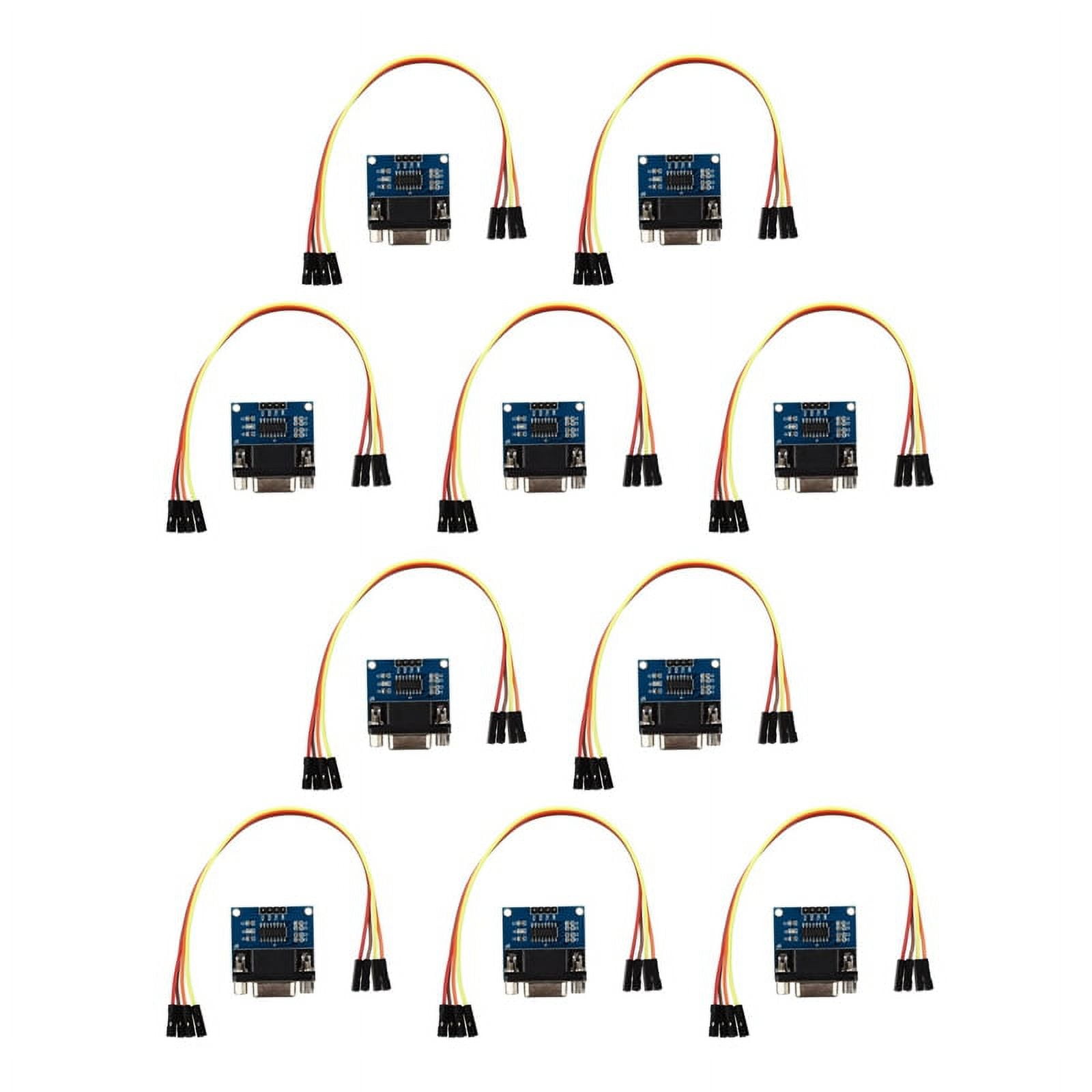 10X MAX3232 RS232 Serial Port to TTL Converter Module DB9 Connector W ...