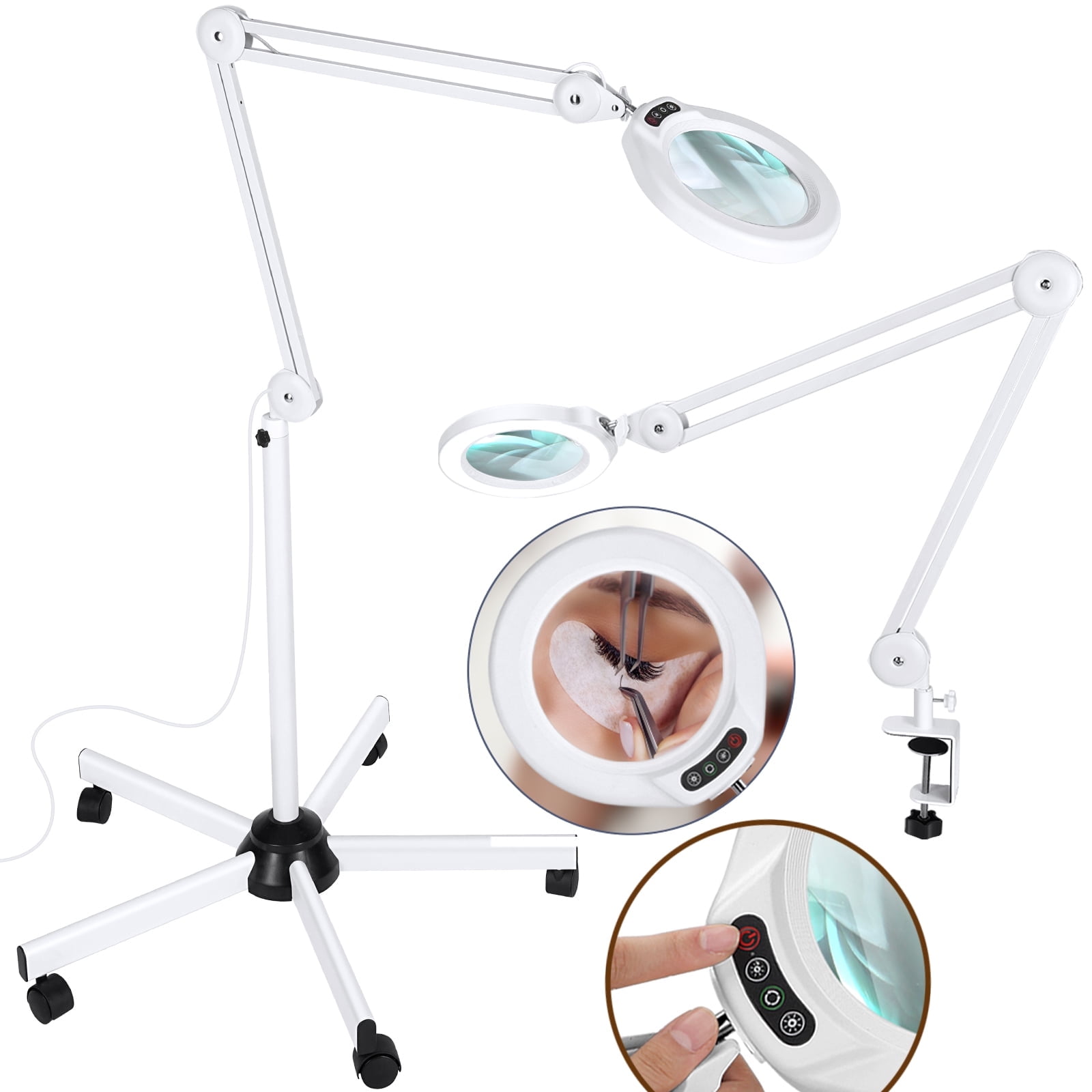 10X Magnifying Glass with Light and Stand, 2,200 Lumens Magnifying ...