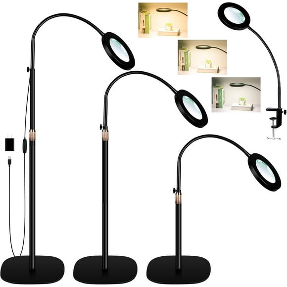 Lighted Magnifying Glass Floor Stand