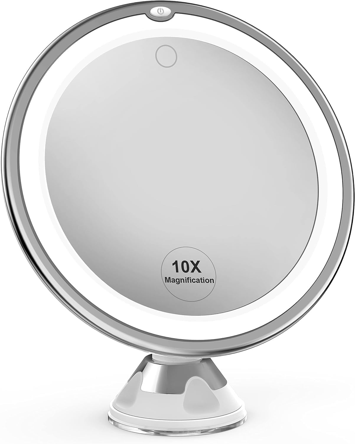 10X Magnifying Lighted Makeup Mirror Touch Control, Dimmable Lighted ...