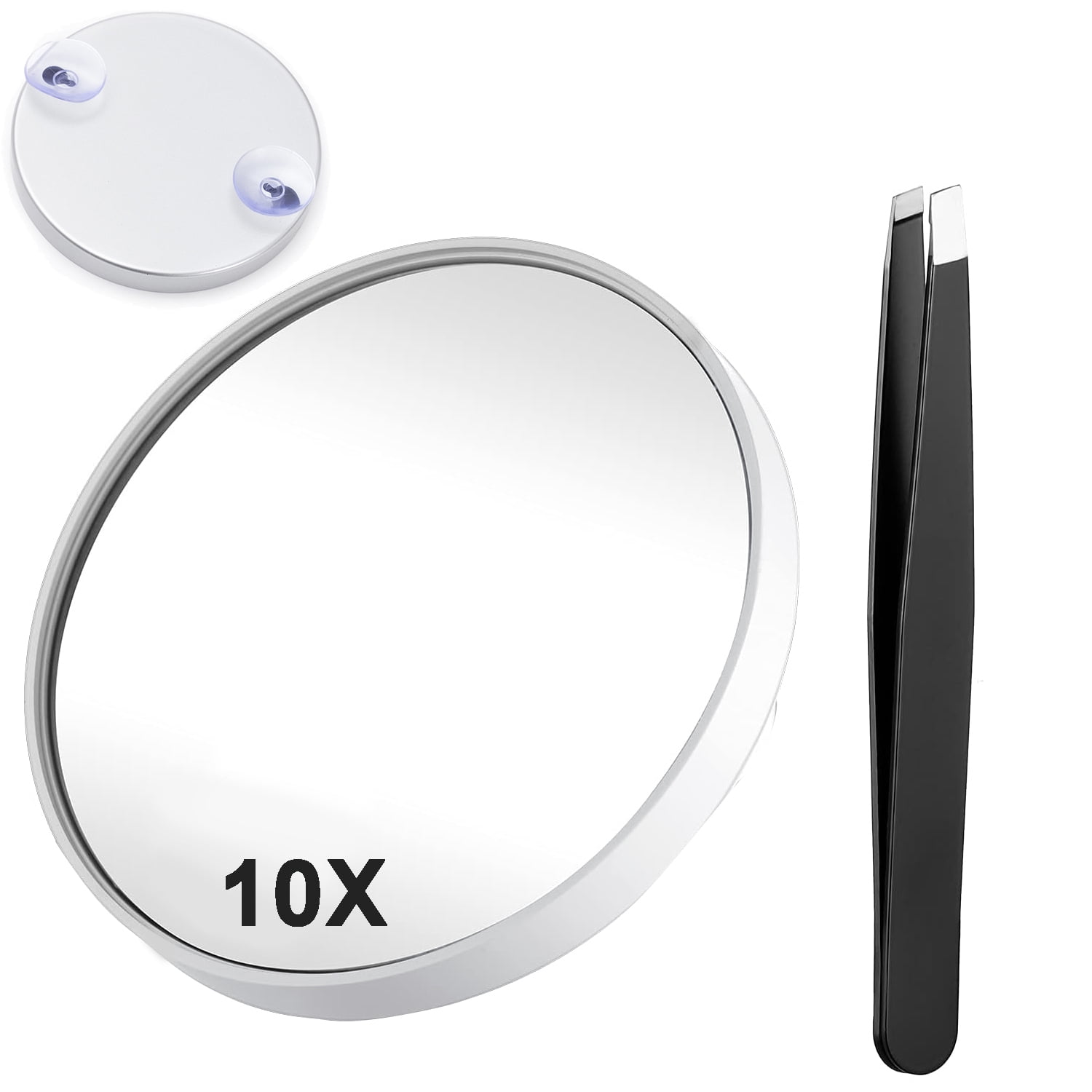 10X Magnifying Mirror, Small Magnifying Mirror with Suction Cup and ...