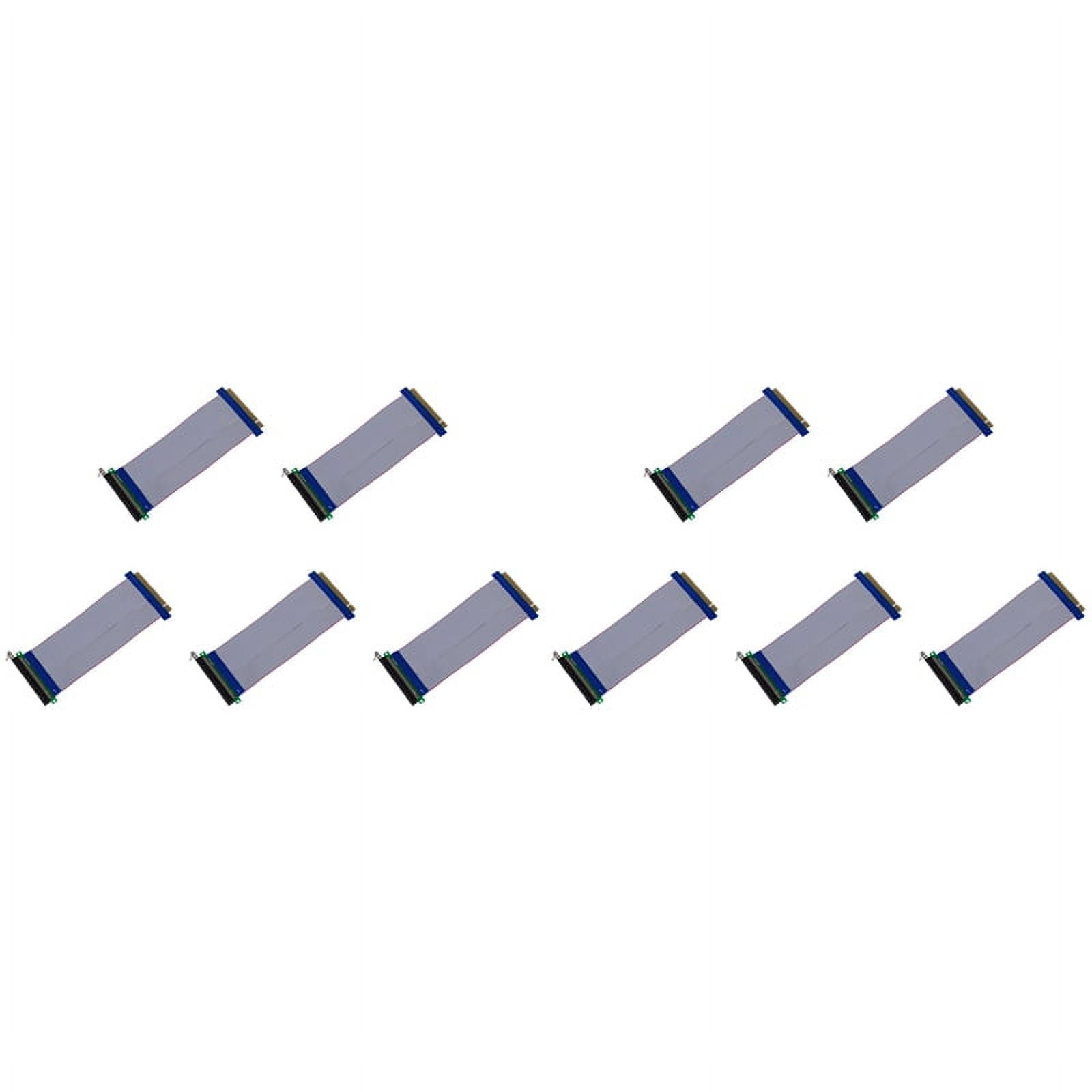 10X PCI-E Express 16X Riser Card Extender Extension Cable Ribbon Flex ...