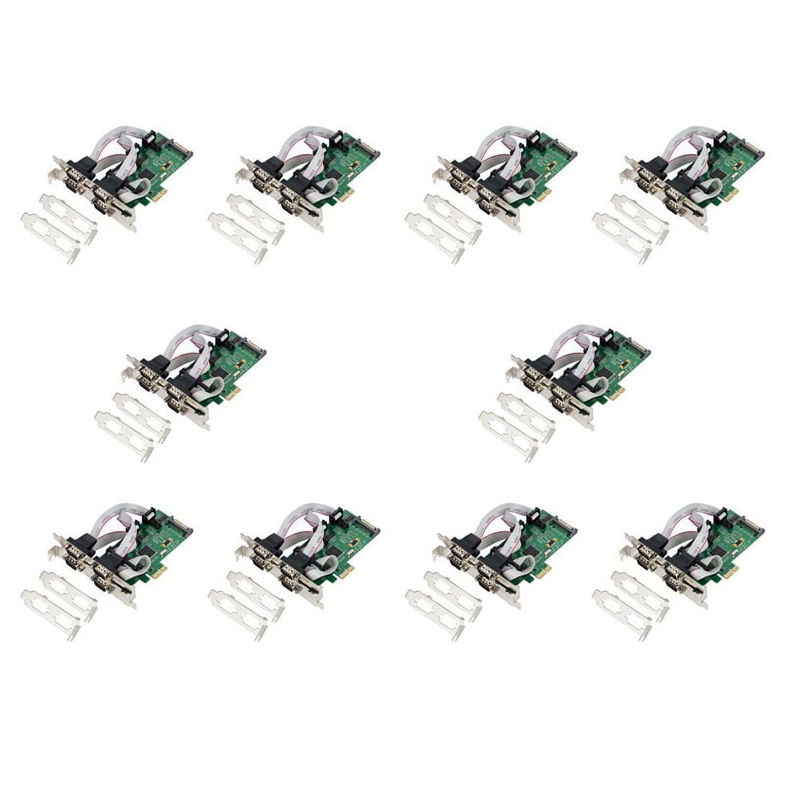 10X PCIE to 4 Serial Port Card Industrial Grade COM Port RS232 Signal 1 ...