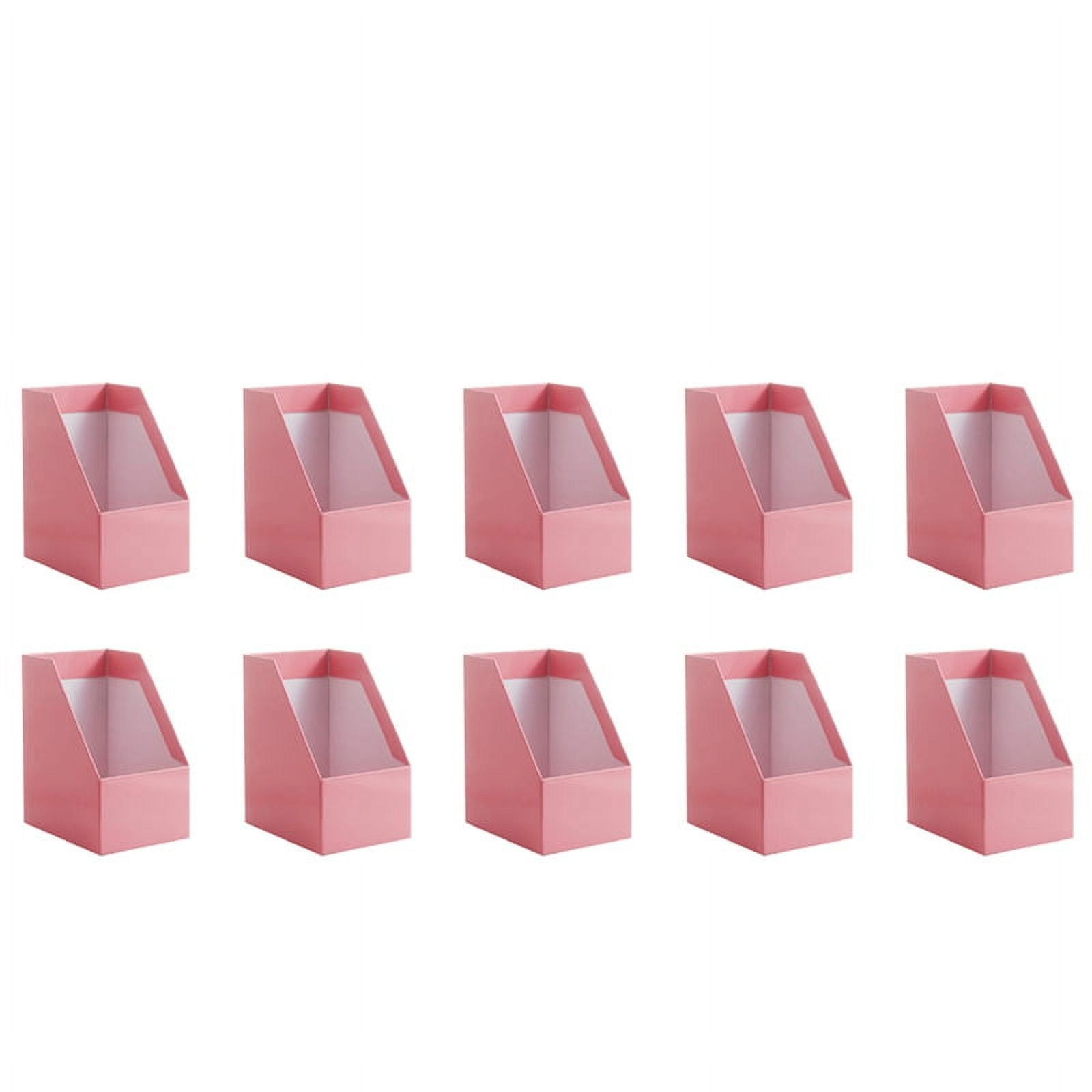 10X Paper Magazine Rack Bookend Large Book Stand File Holder Foldable ...