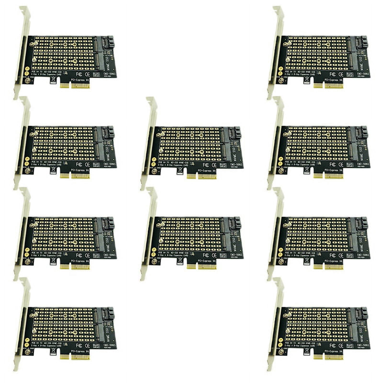 10X Pcie to M2/M.2 Adapter M.2 Ngff to Desktop Pcie X4 X8 X16 Nvme Sata ...