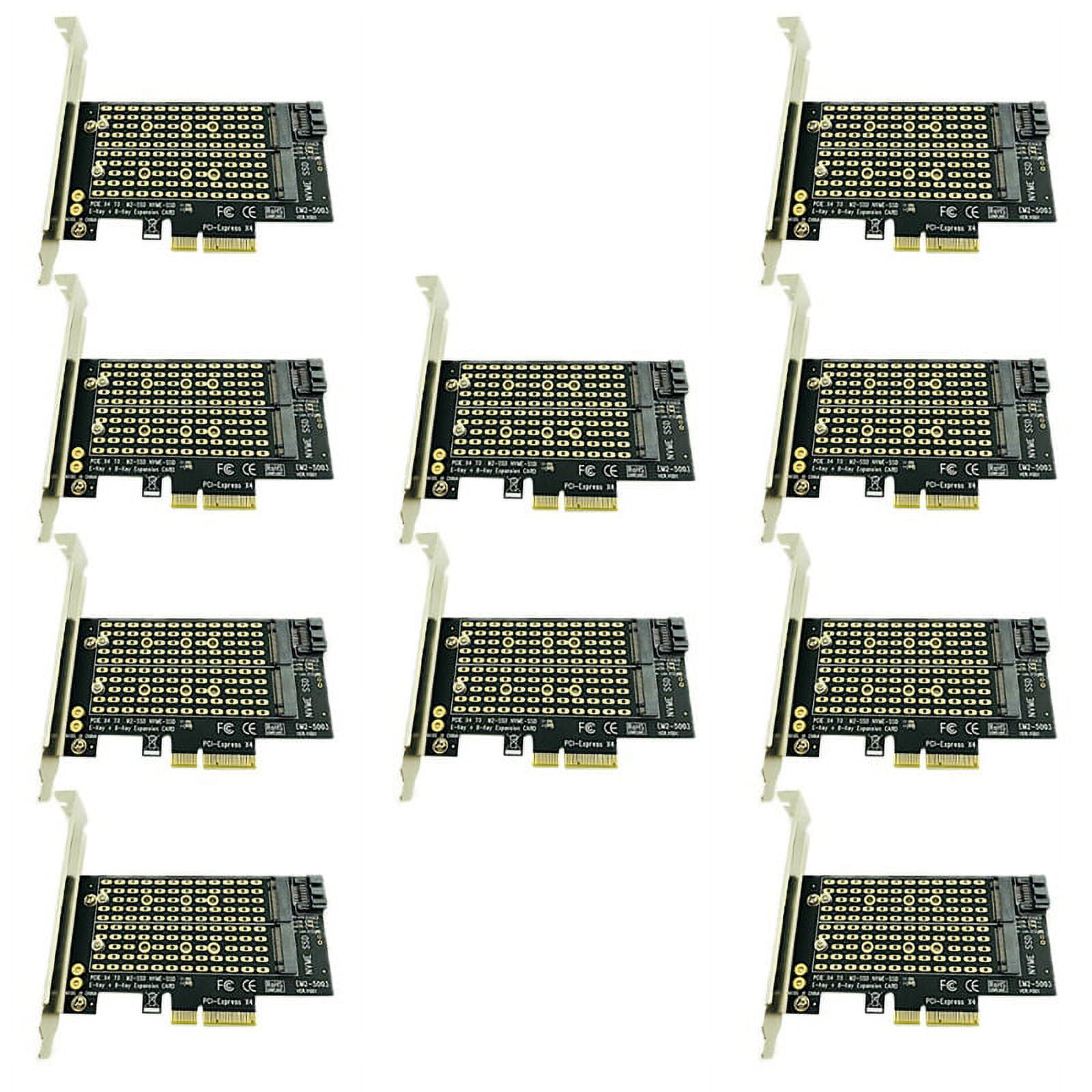 10X Pcie to M2/M.2 Adapter M.2 Ngff to Desktop Pcie X4 X8 X16 Nvme Sata ...