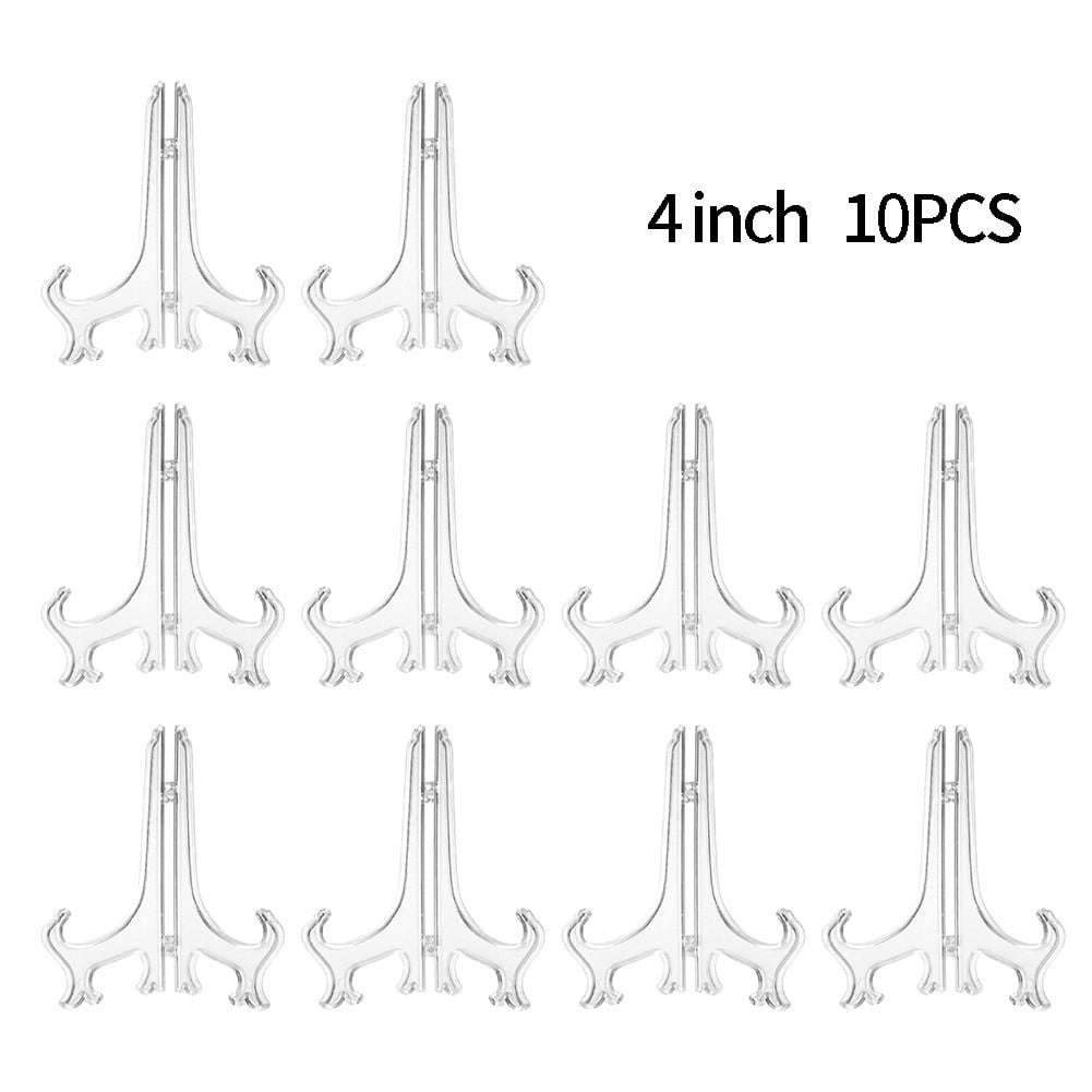 10X Plastic Display Plate Stand Easel Photo Picture Bowl Holder ...