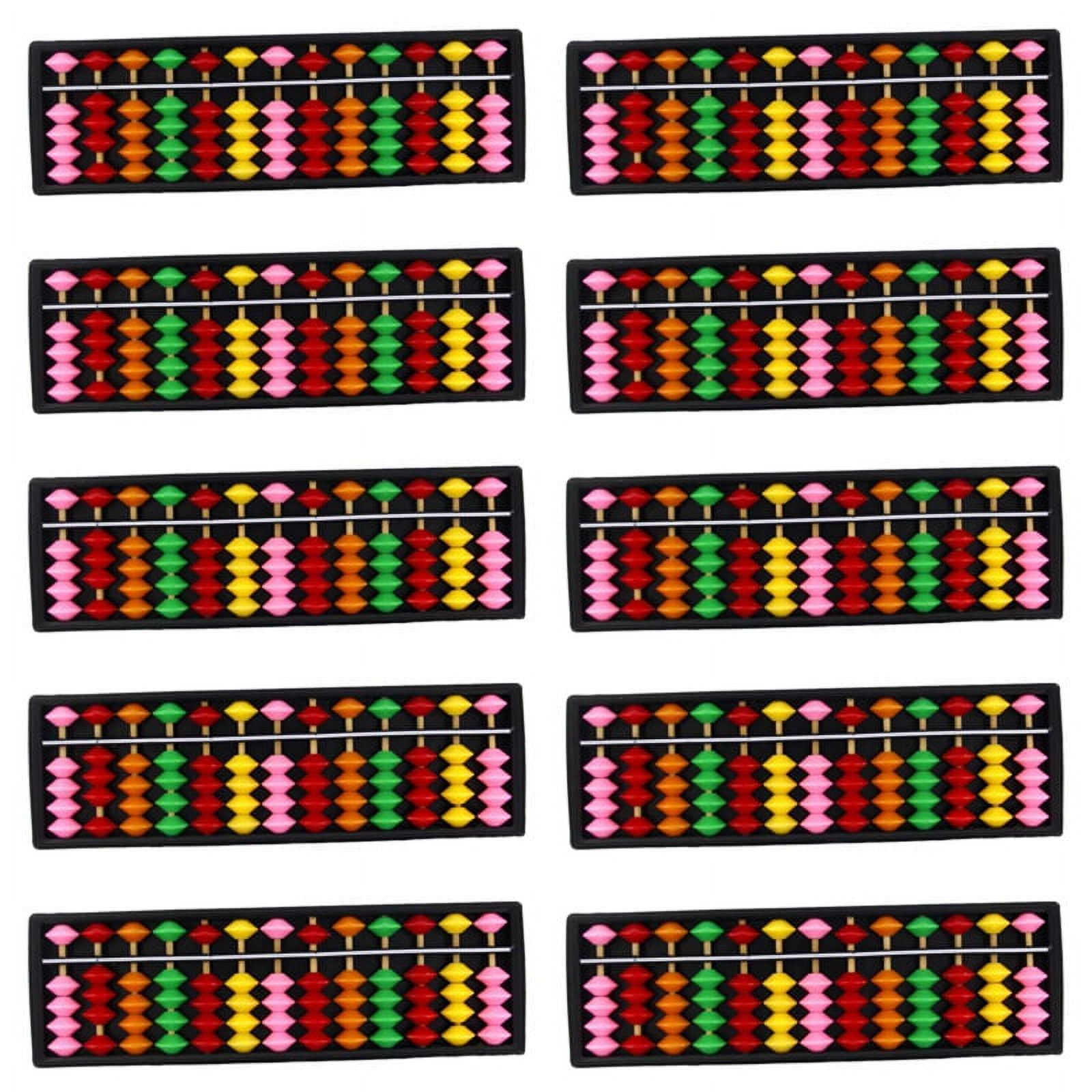 10X Portable Plastic Abacus Arithmetic Abacus Calculation Tool ...