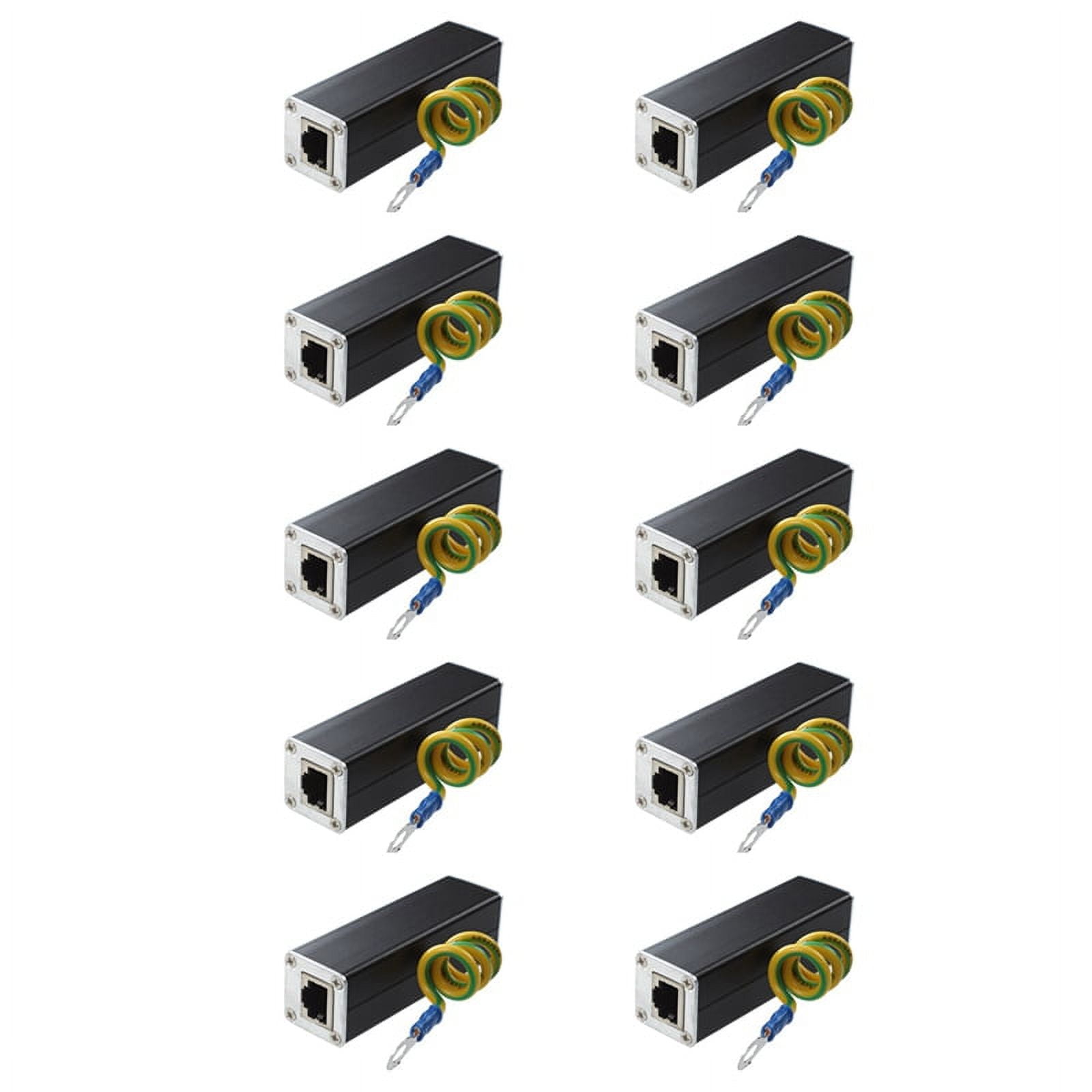 10X RJ45 Plug Ethernet Network Surge Protector Arrester 100MHz ...