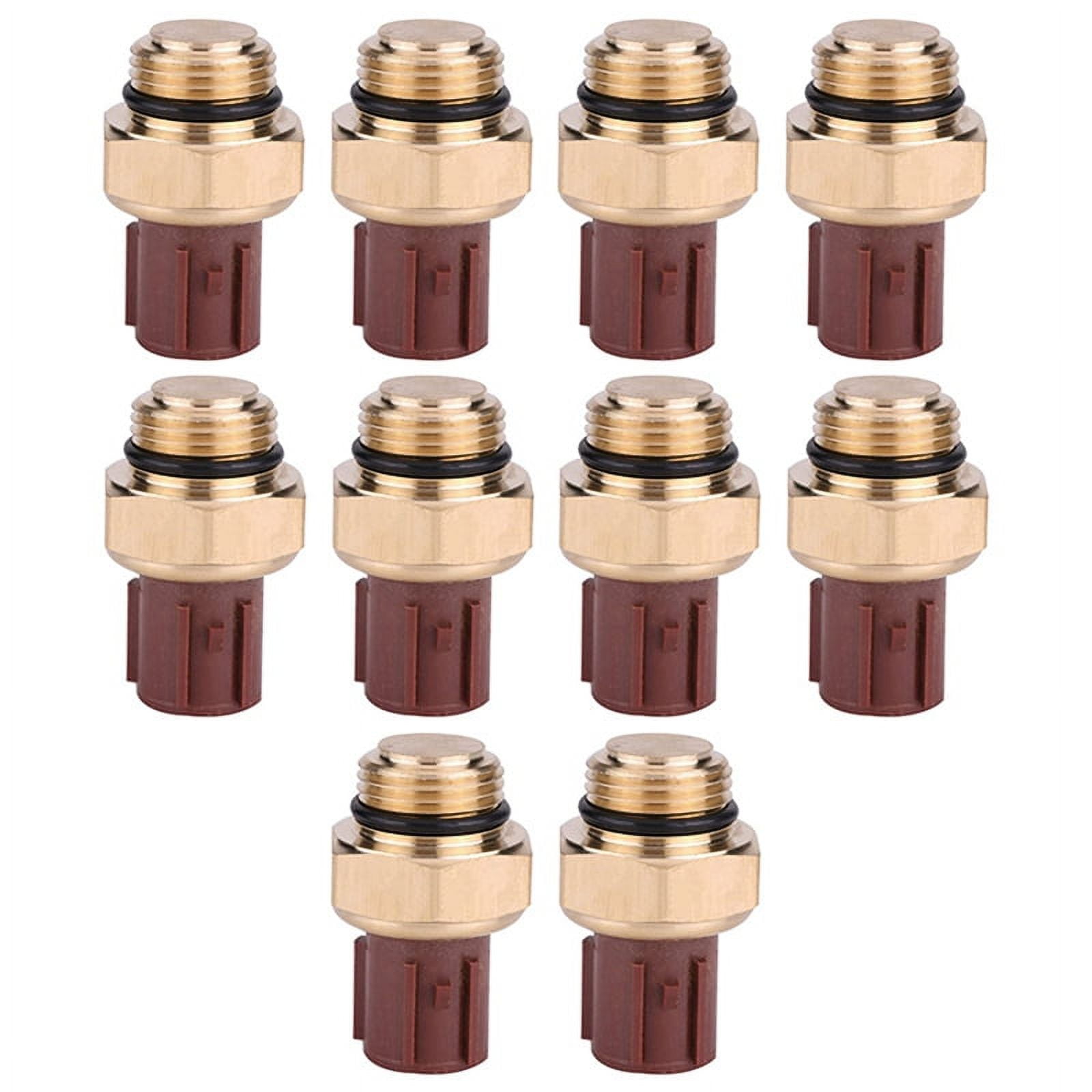 10X Radiator Coolant Fan Water Temperature Sensor Switch Replacement ...