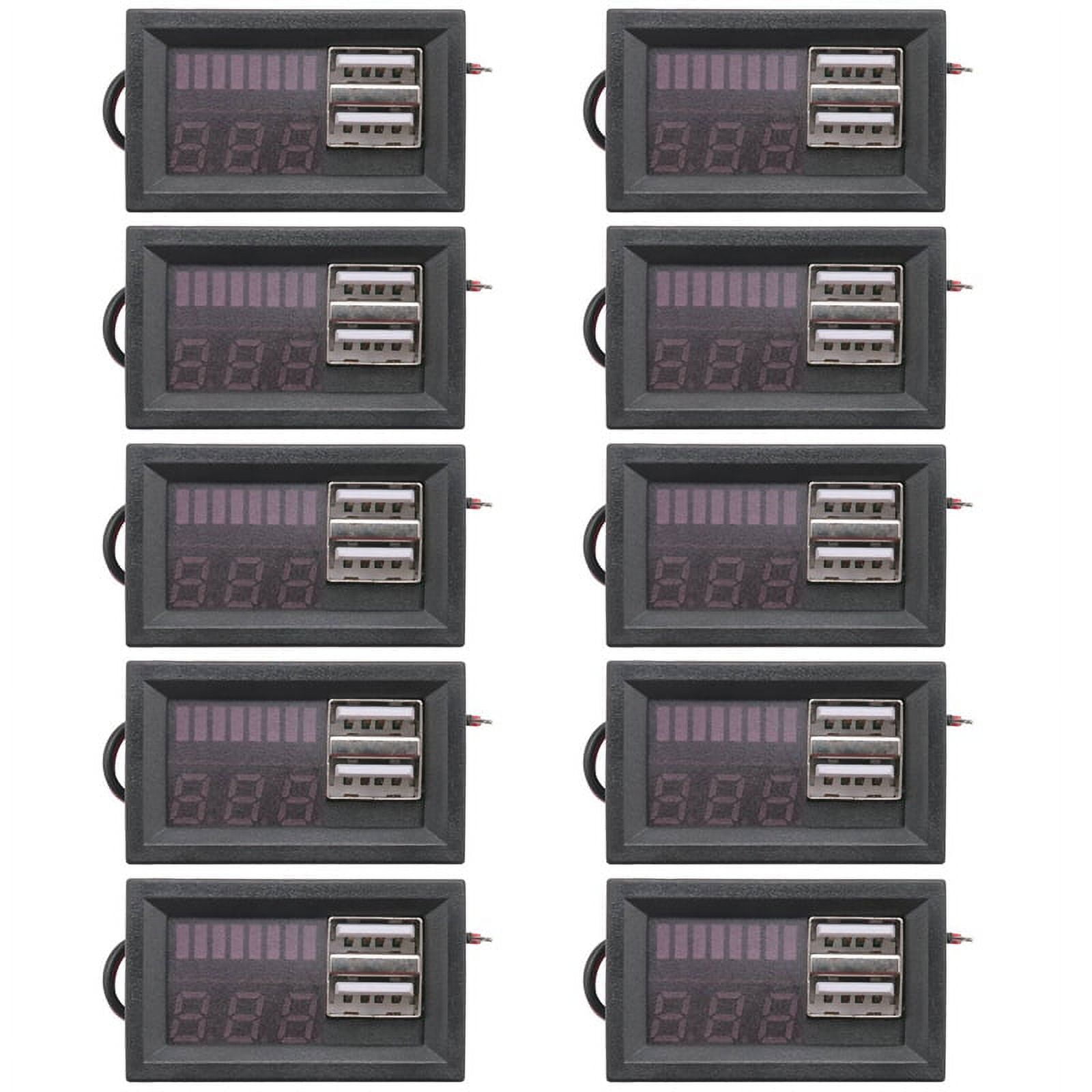 10X Red LED Digital Display Voltmeter Mini Voltage Meter Volt Tester ...